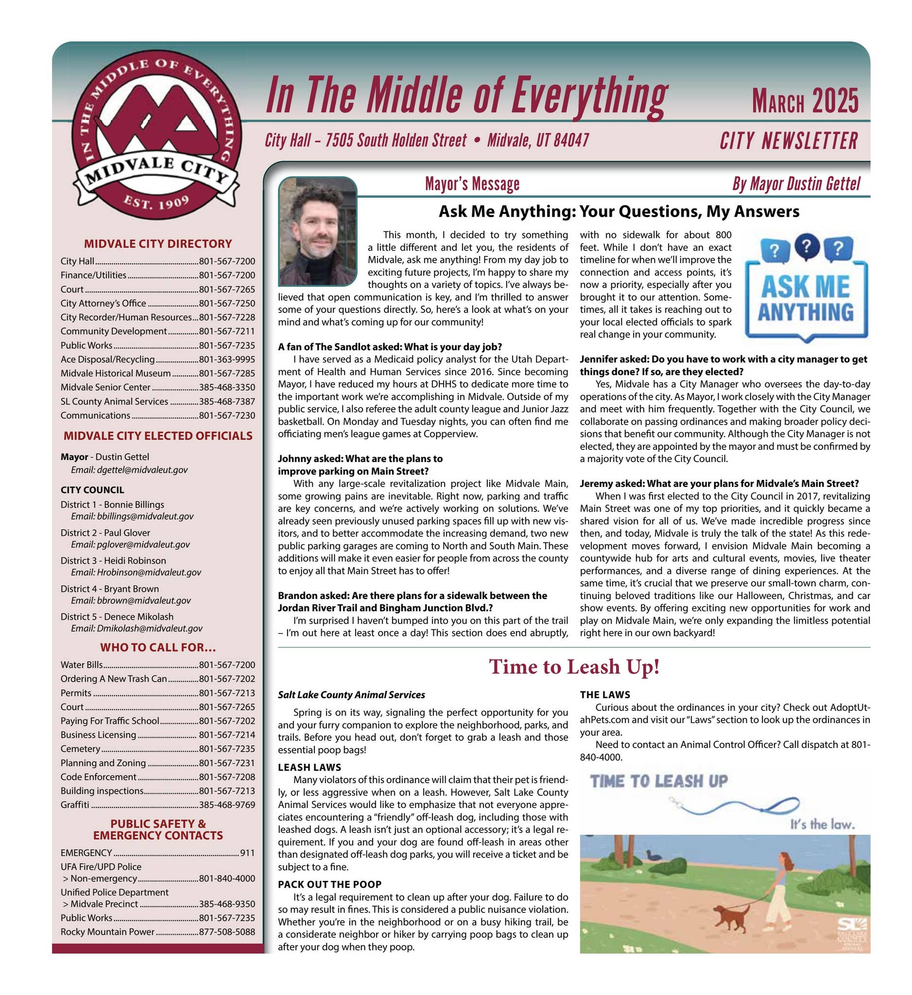 Midvale City Newsletter | March 2025 by The City Journals - Issuu