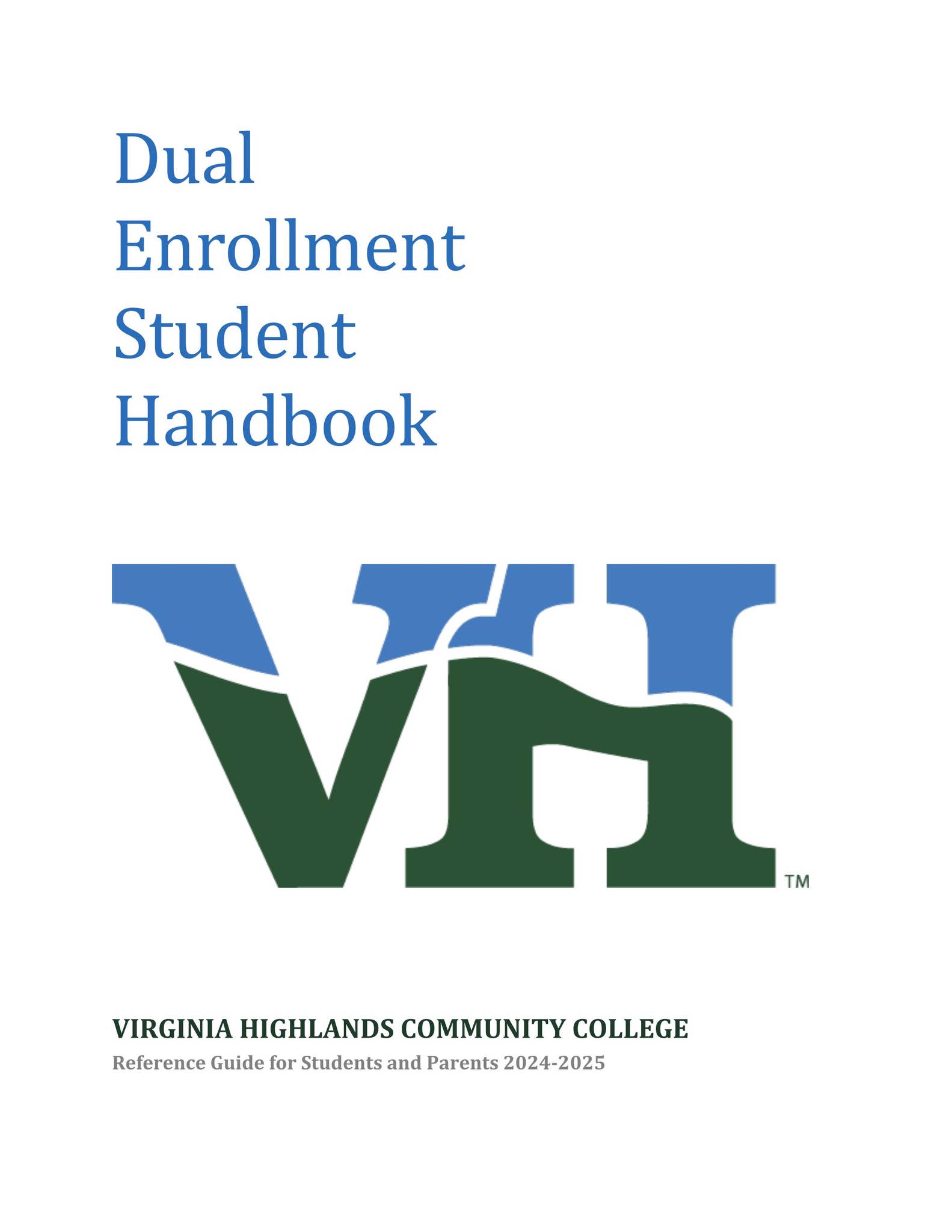 2024-2025 Dual Enrollment Student Handbook by Virginia Highlands ...