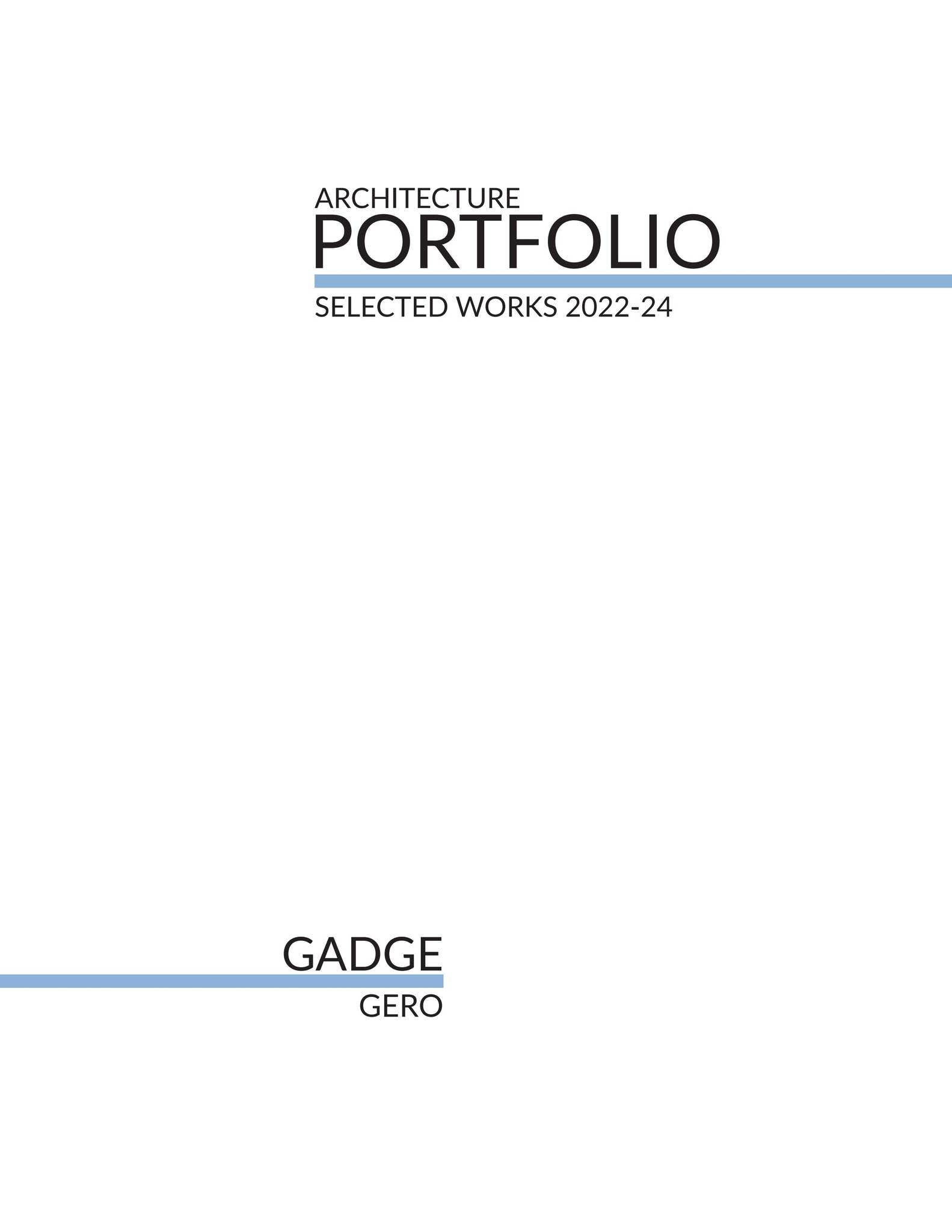 Gadge Gero Spring Portfolio 2025 by gadgeg - Issuu