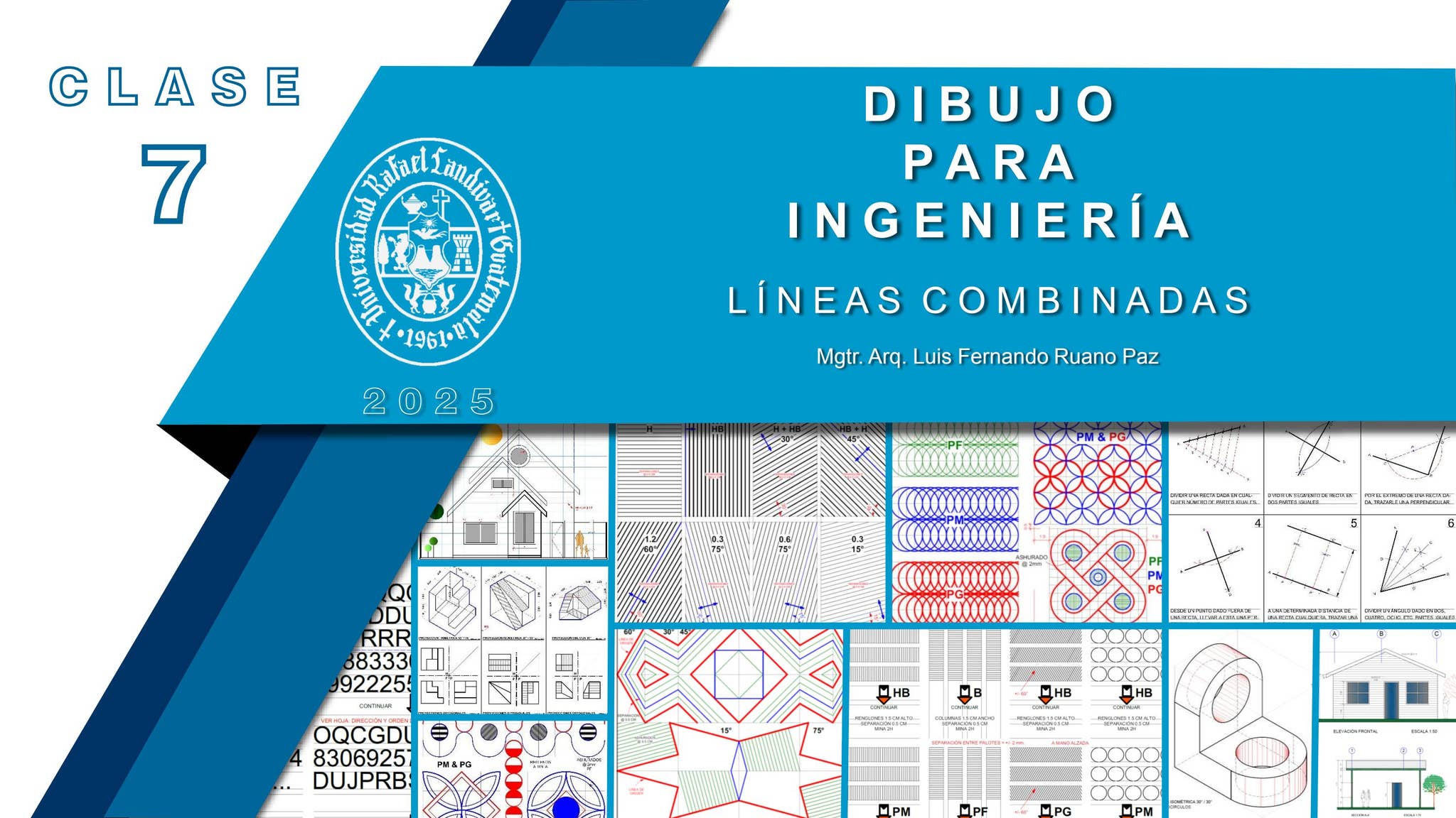 CLASE 7 > LÍNEAS COMBINADAS > DIBUJO PARA INGENIERÍA 2025 by Arq. Luis ...