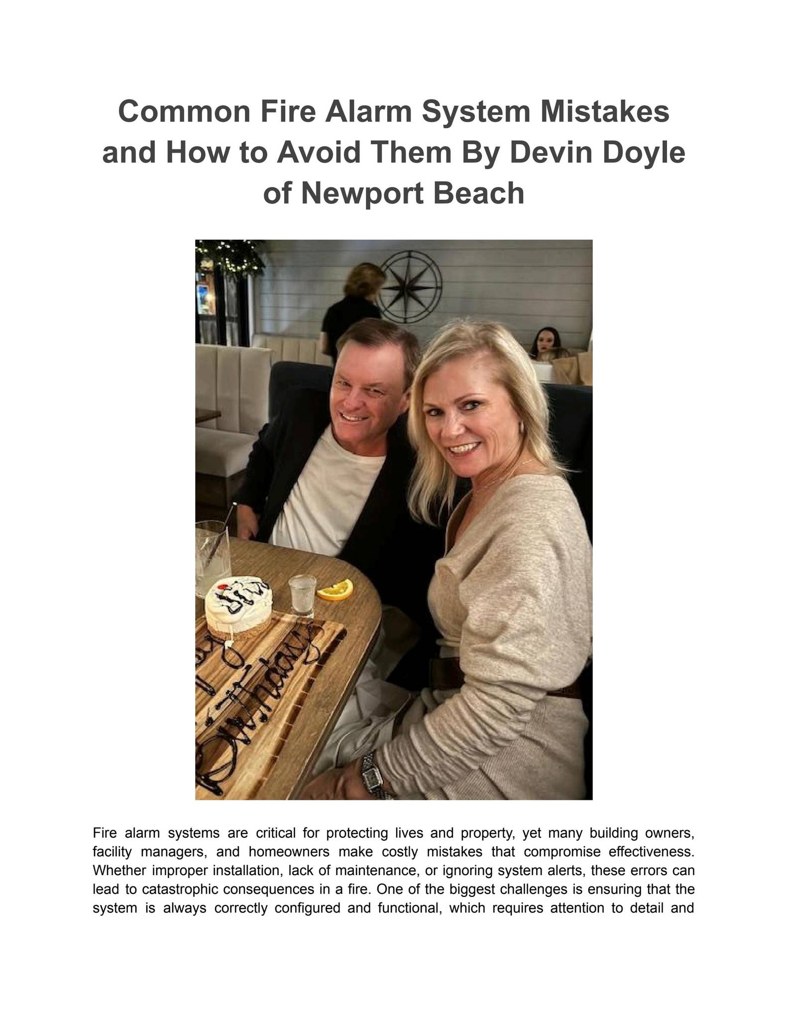 Common Fire Alarm System Mistakes and How to Avoid Them By Devin Doyle of Newport Beach by Devin ...