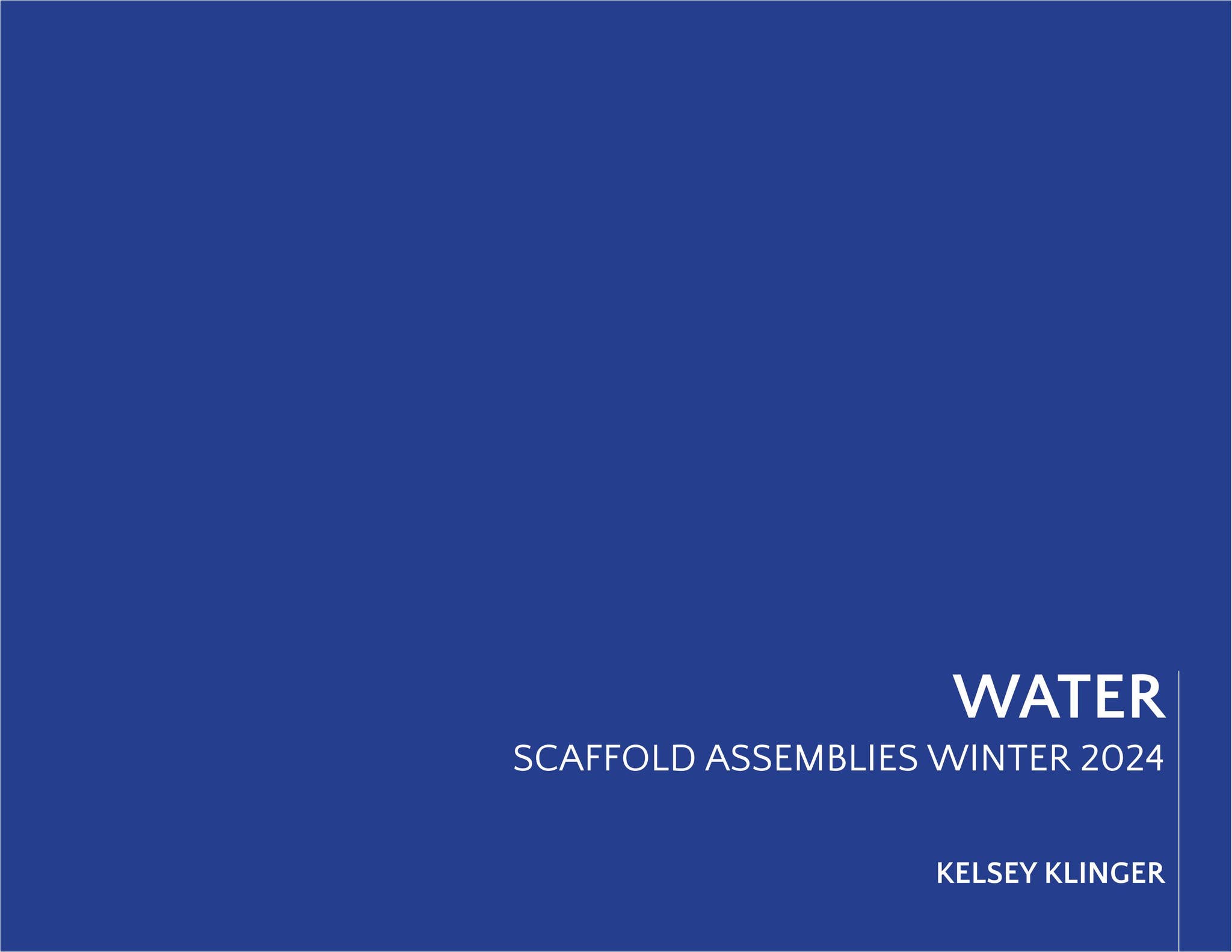 Water - Scaffold Assemblies by MAPS_Publications - Issuu