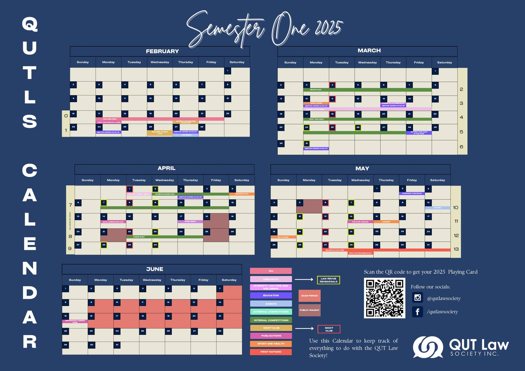QUTLS 2025 Semester 1 Events Calendar by QUT Law Society - Issuu