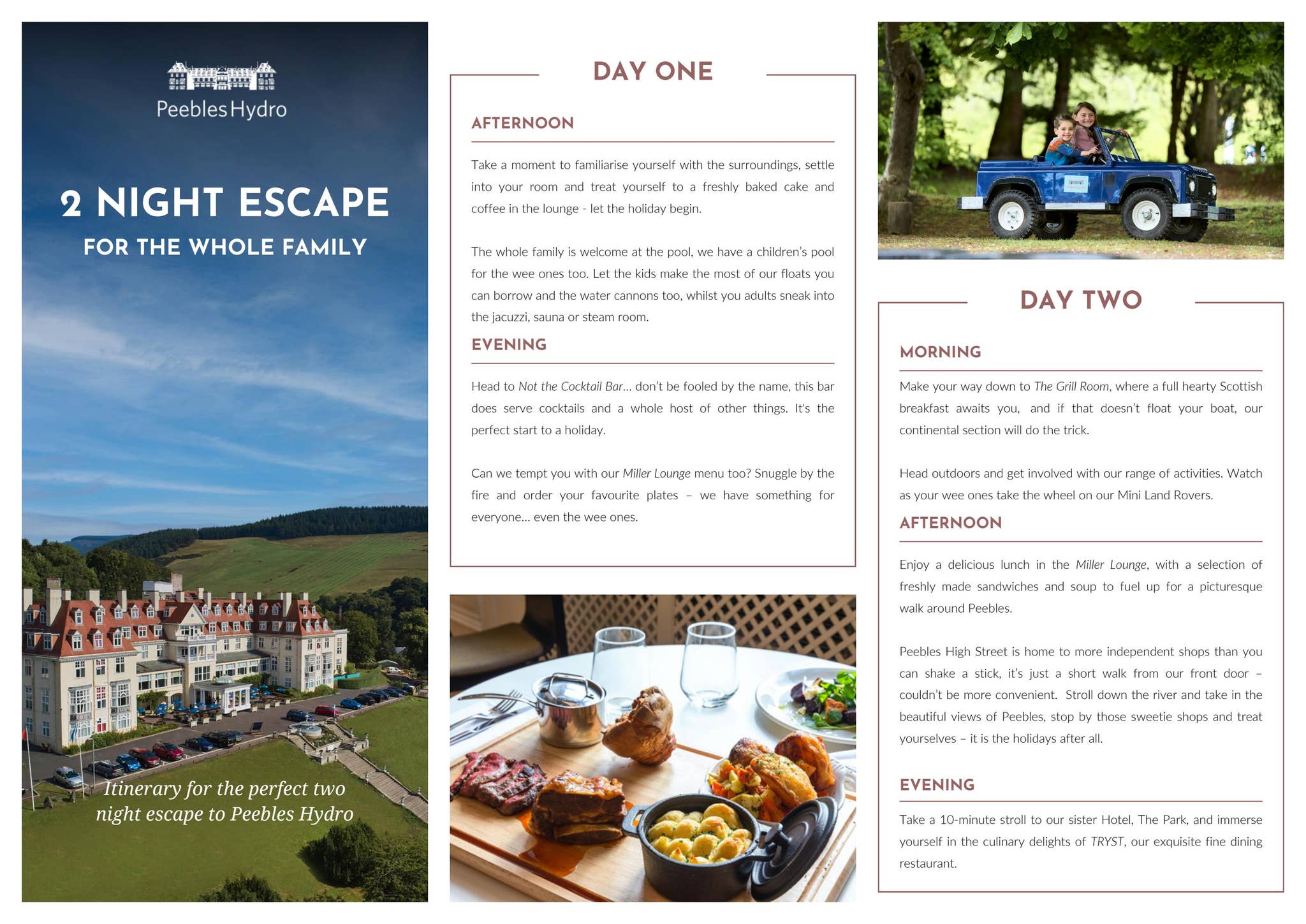 Peebles Hydro - 2-Night Itinerary For Families by Crieff Hydro Family ...