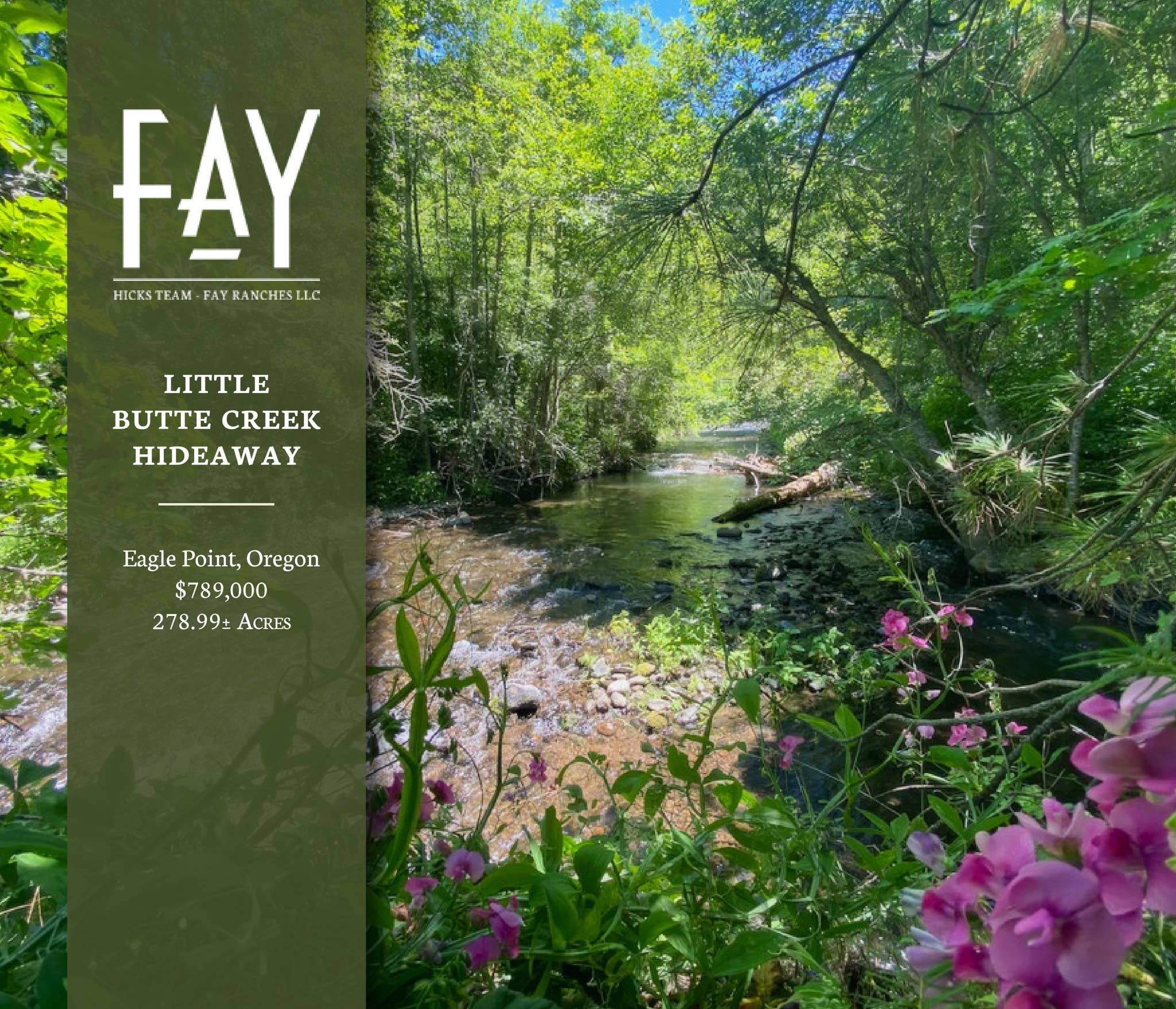OFF THE MARKET: Little Butte Creek Hideaway | Fay Ranches by Fay ...
