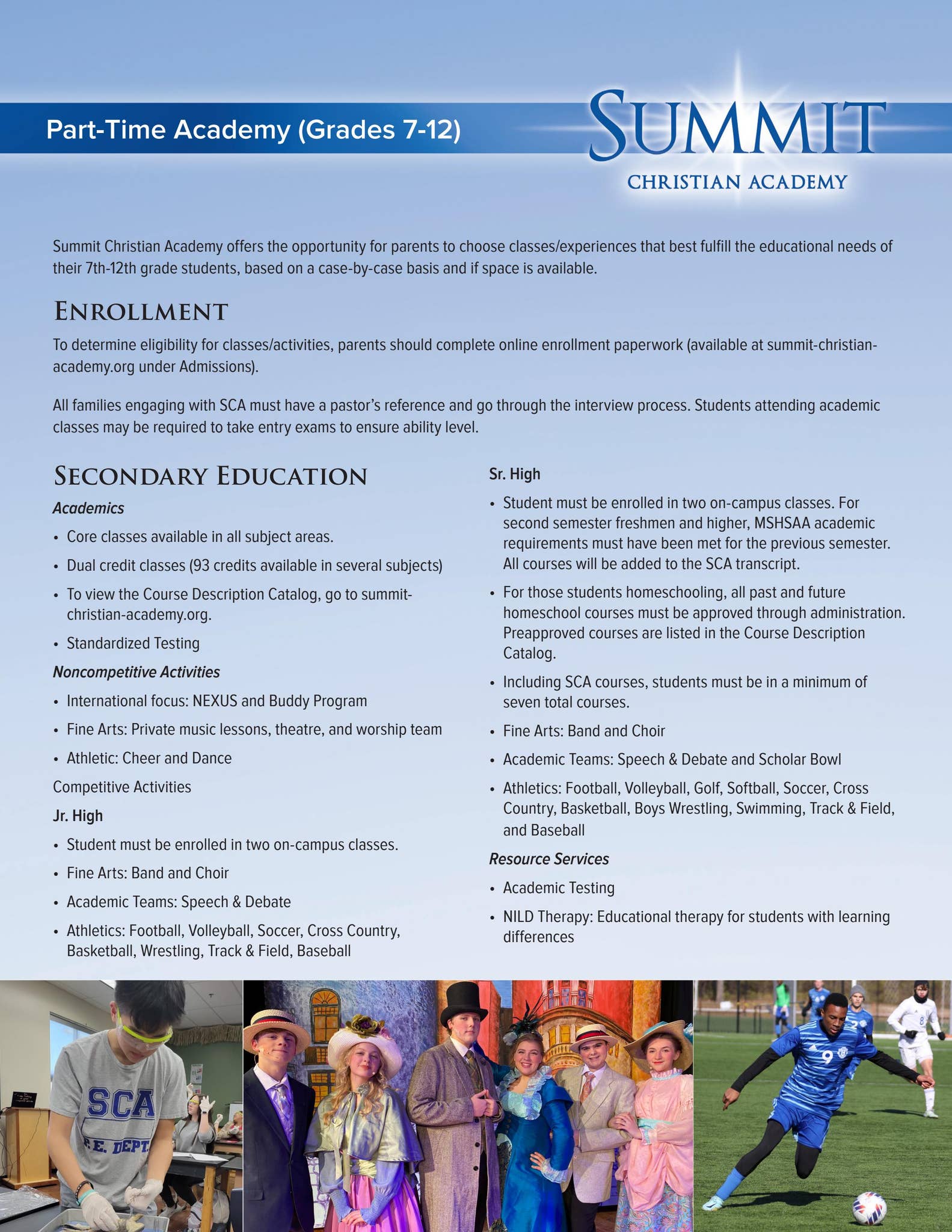 Part-time Academy by SummitChristianAcademy - Issuu