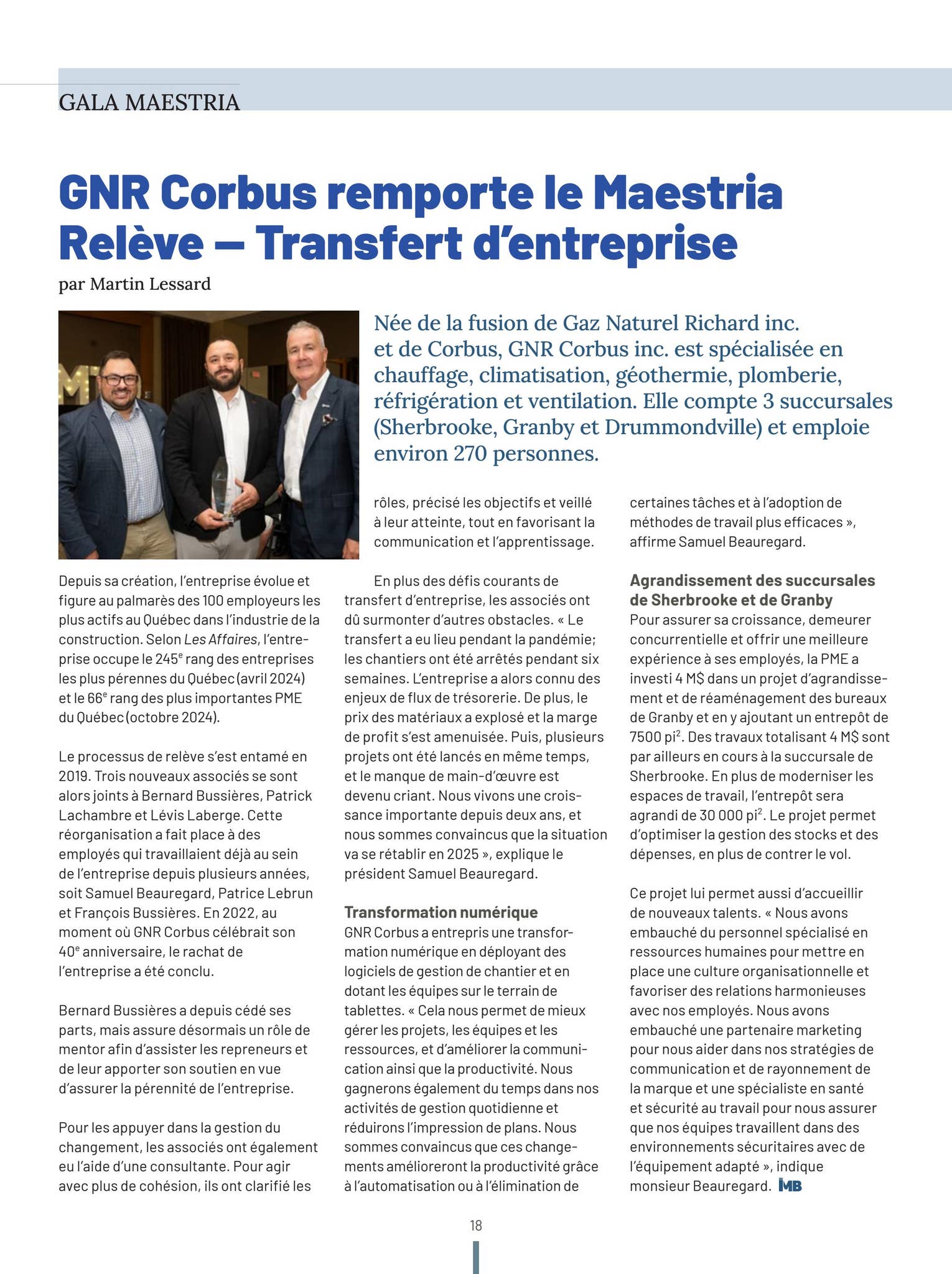 Revue IMB | vol. 40, n° 2 | Mars 2025 by CMMTQ - Issuu