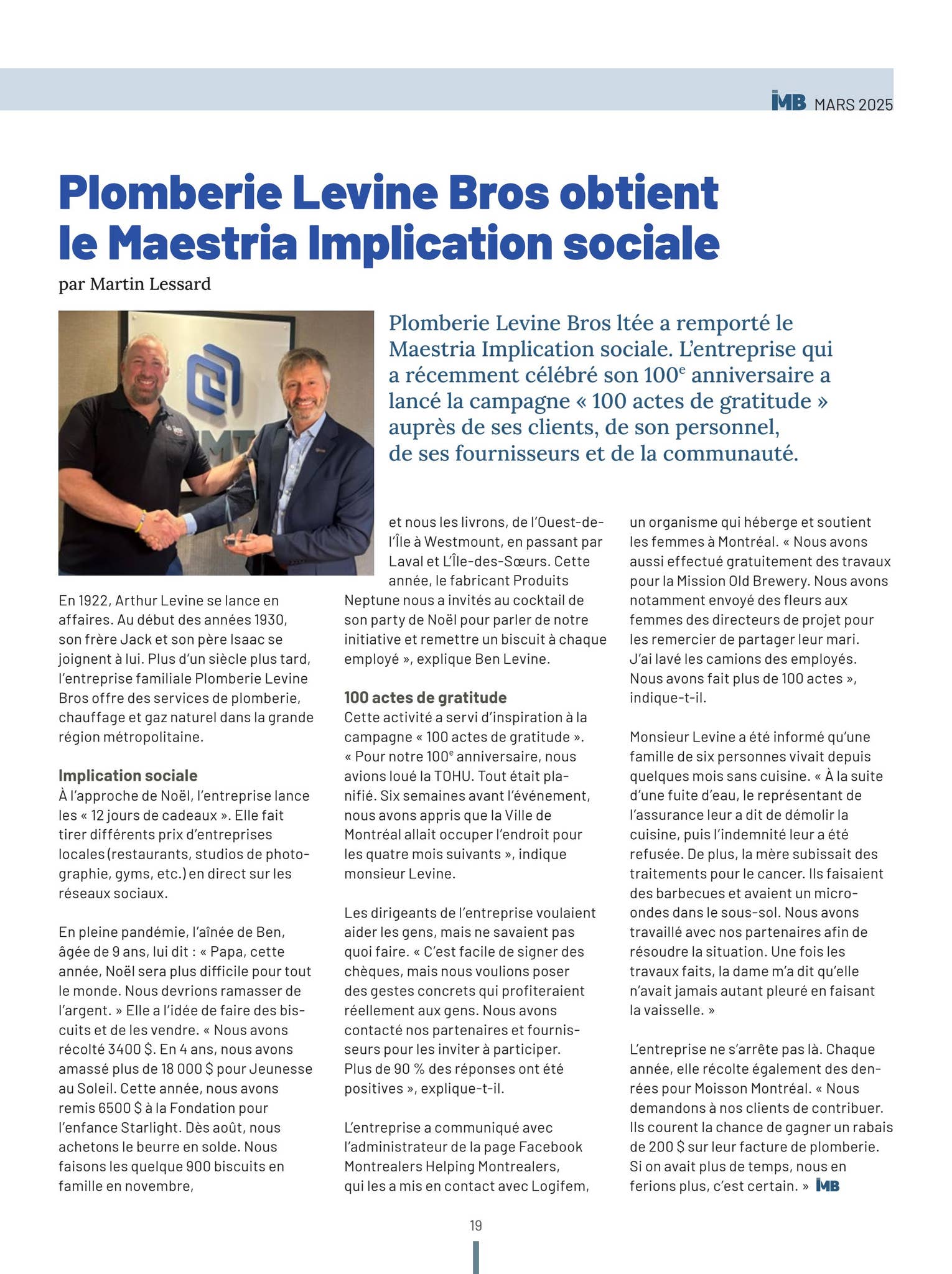 Revue IMB | vol. 40, n° 2 | Mars 2025 by CMMTQ - Issuu