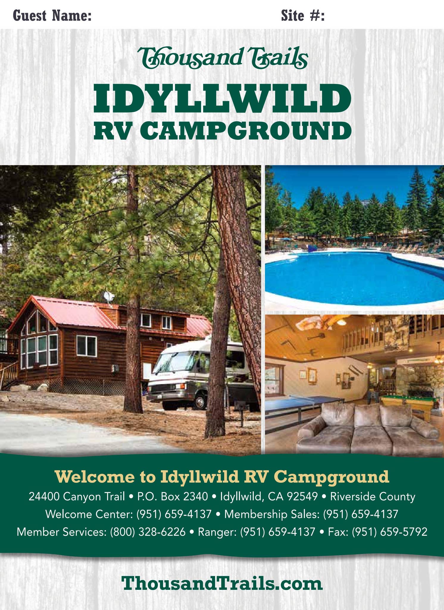 Thousand Trails Idyllwild RV Resort by AGS/Texas Advertising - Issuu