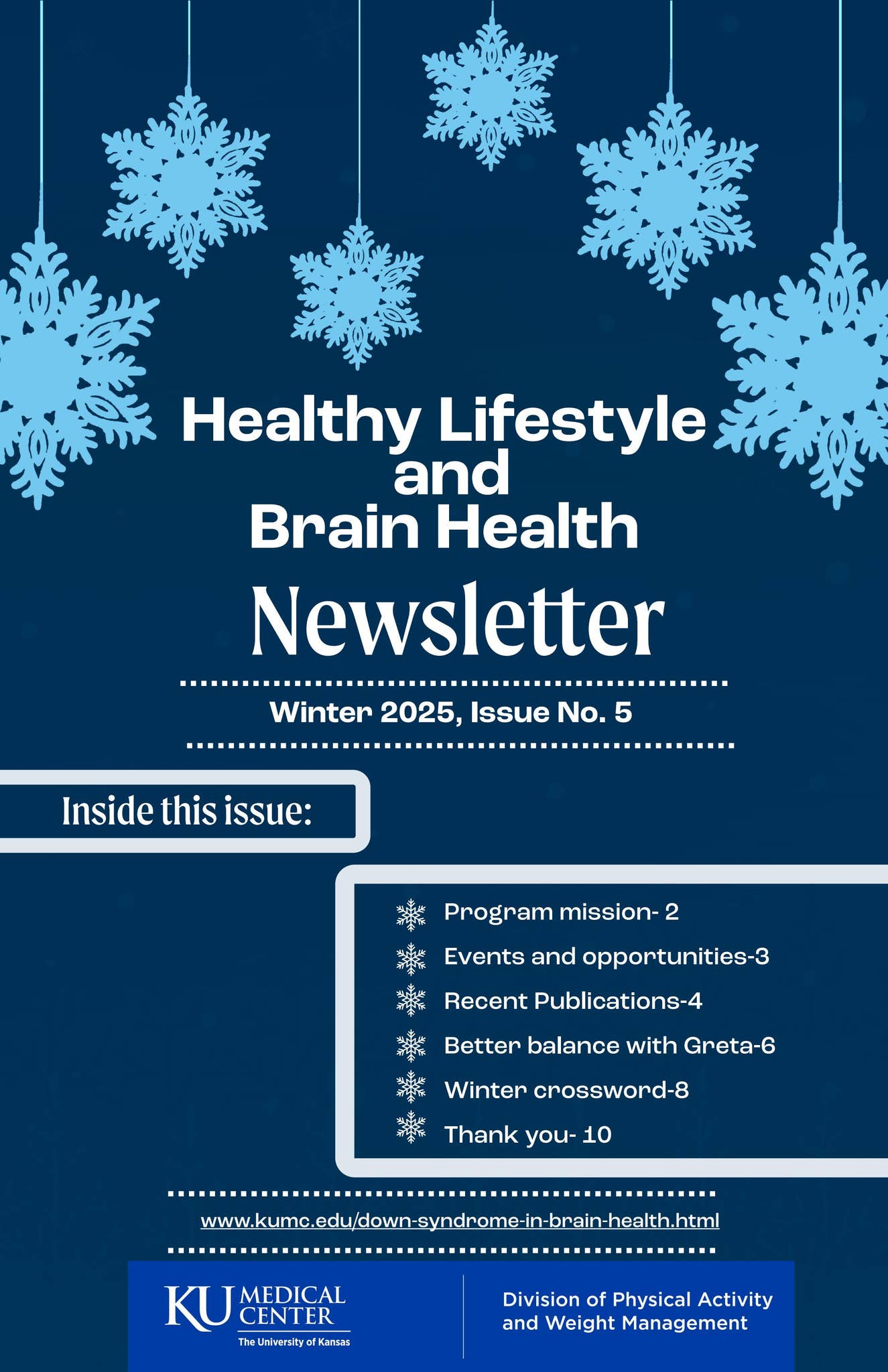 Healthy Lifestyle and Brain Health Newsletter Winter 2025 by KU ADRC ...