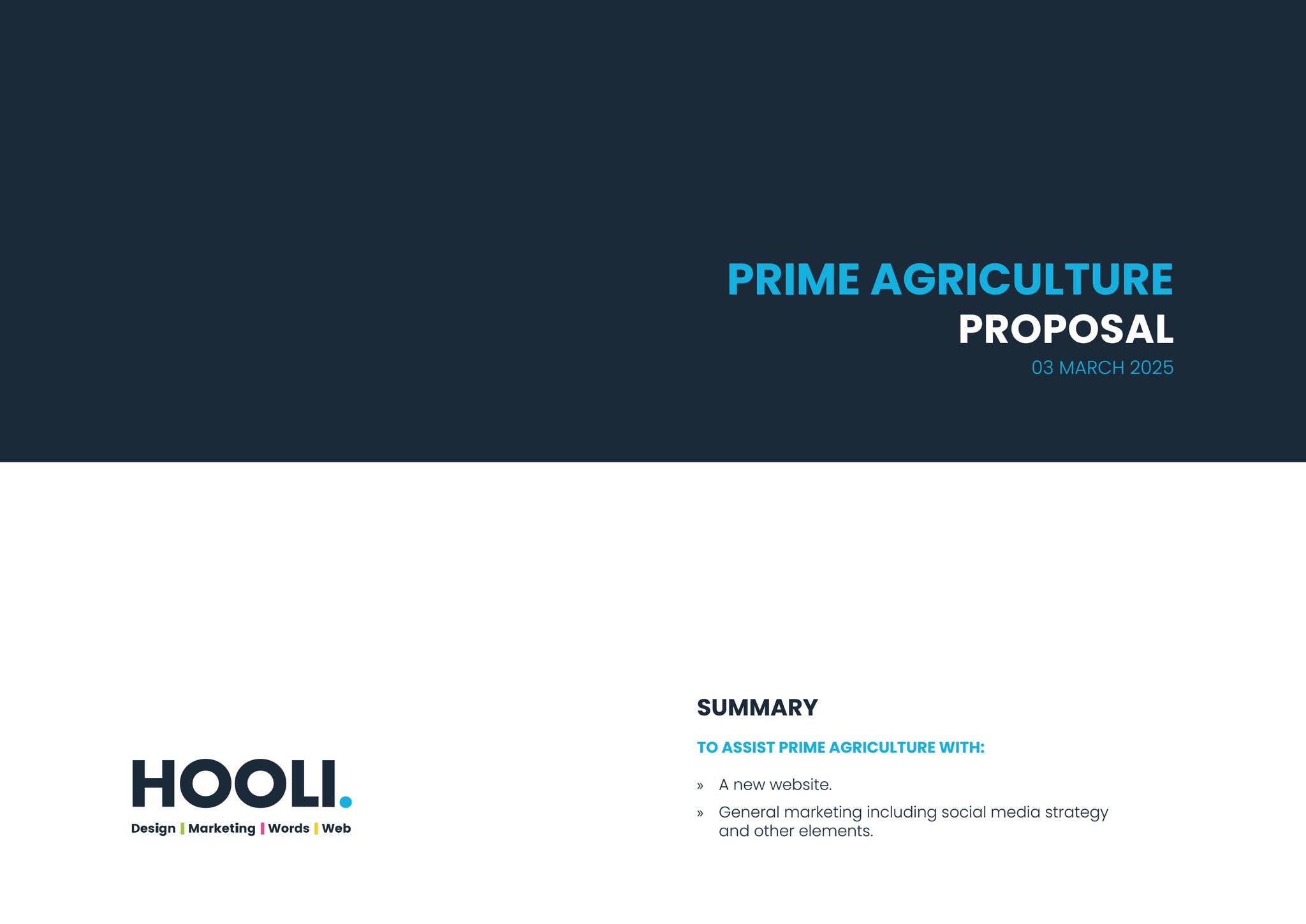 Prime Agriculture proposal - 03-03-2025 by HOOLI. - Issuu