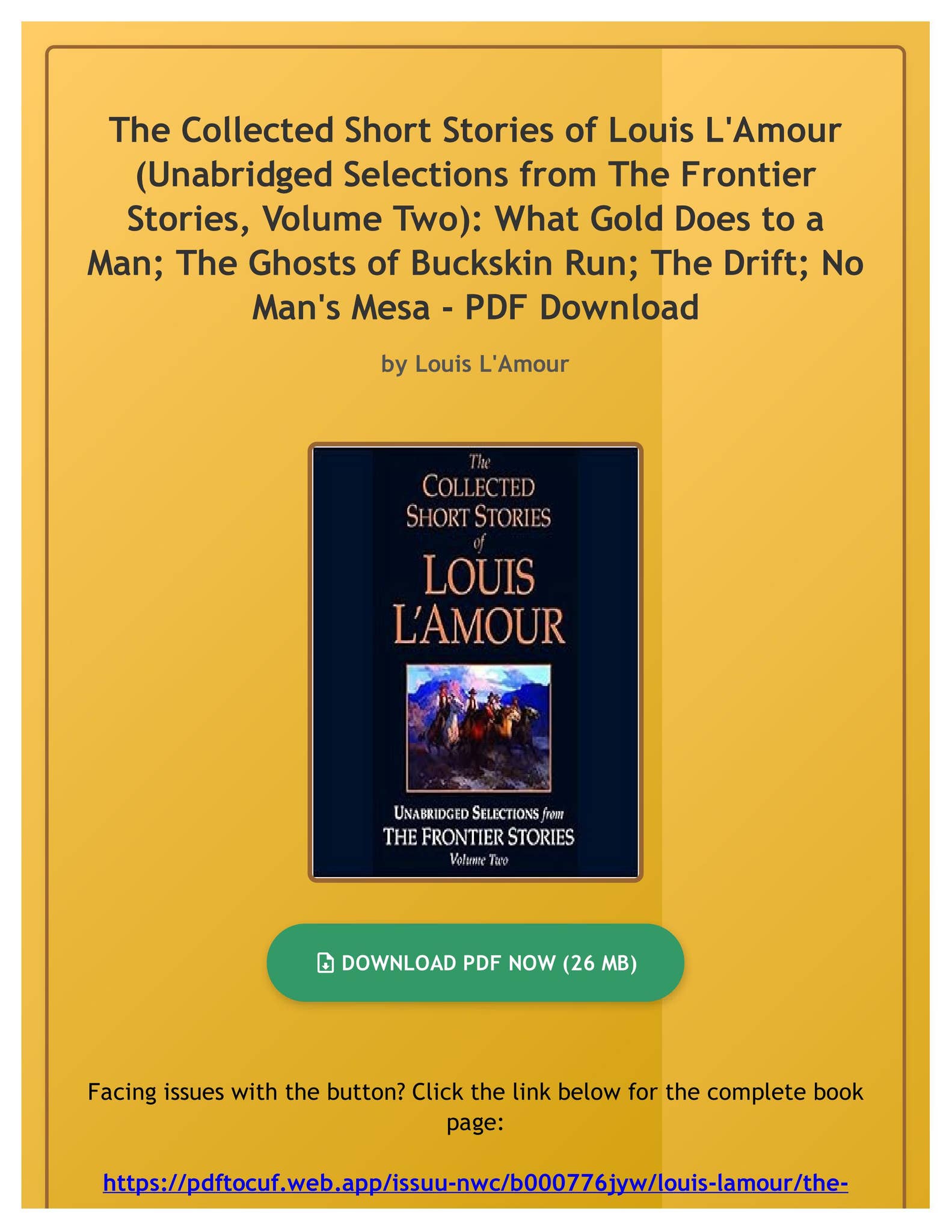 (EBOOK) The Collected Short Stories of Louis L'Amour (Unabridged ...