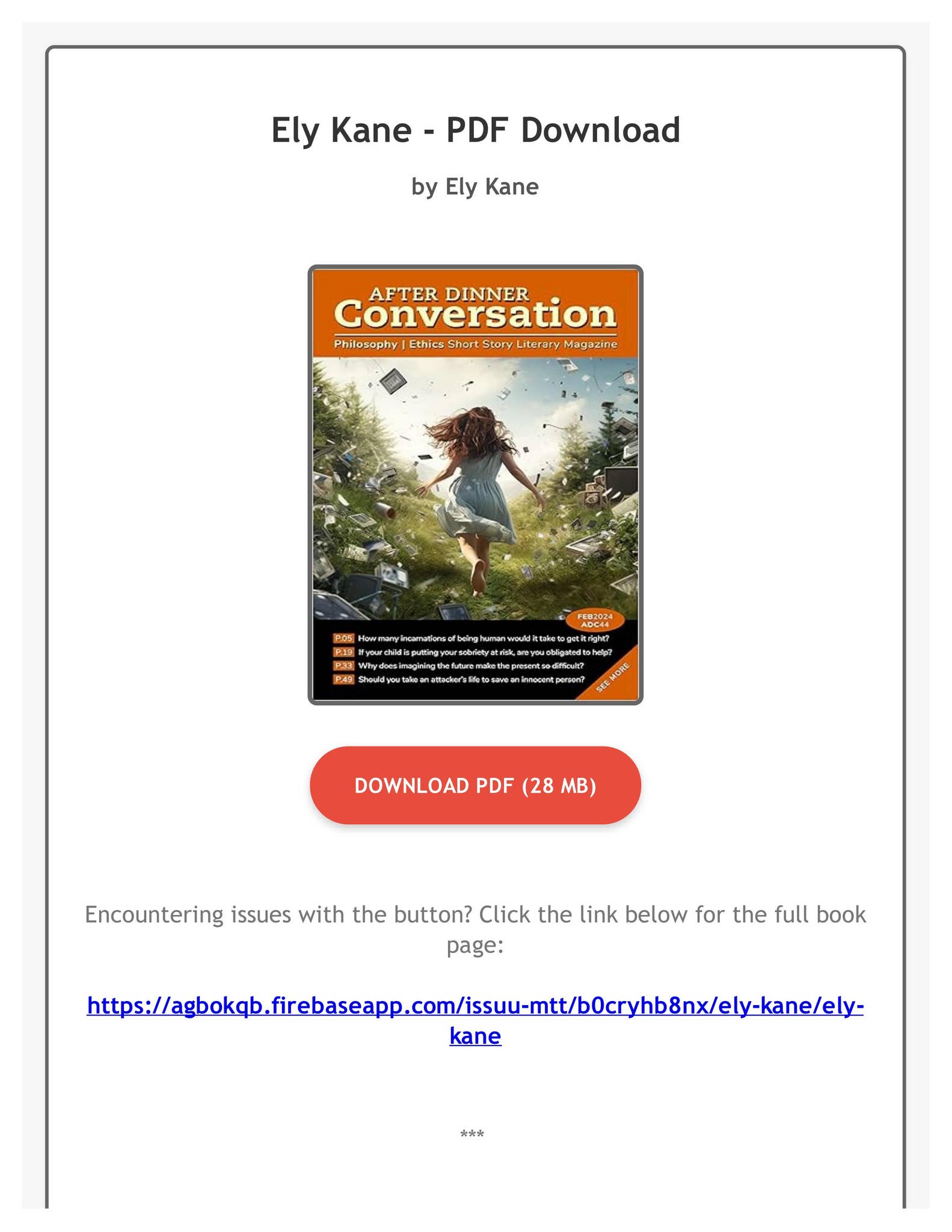 PDF Ely Kane by Ely Kane by ameliapagaclh - Issuu