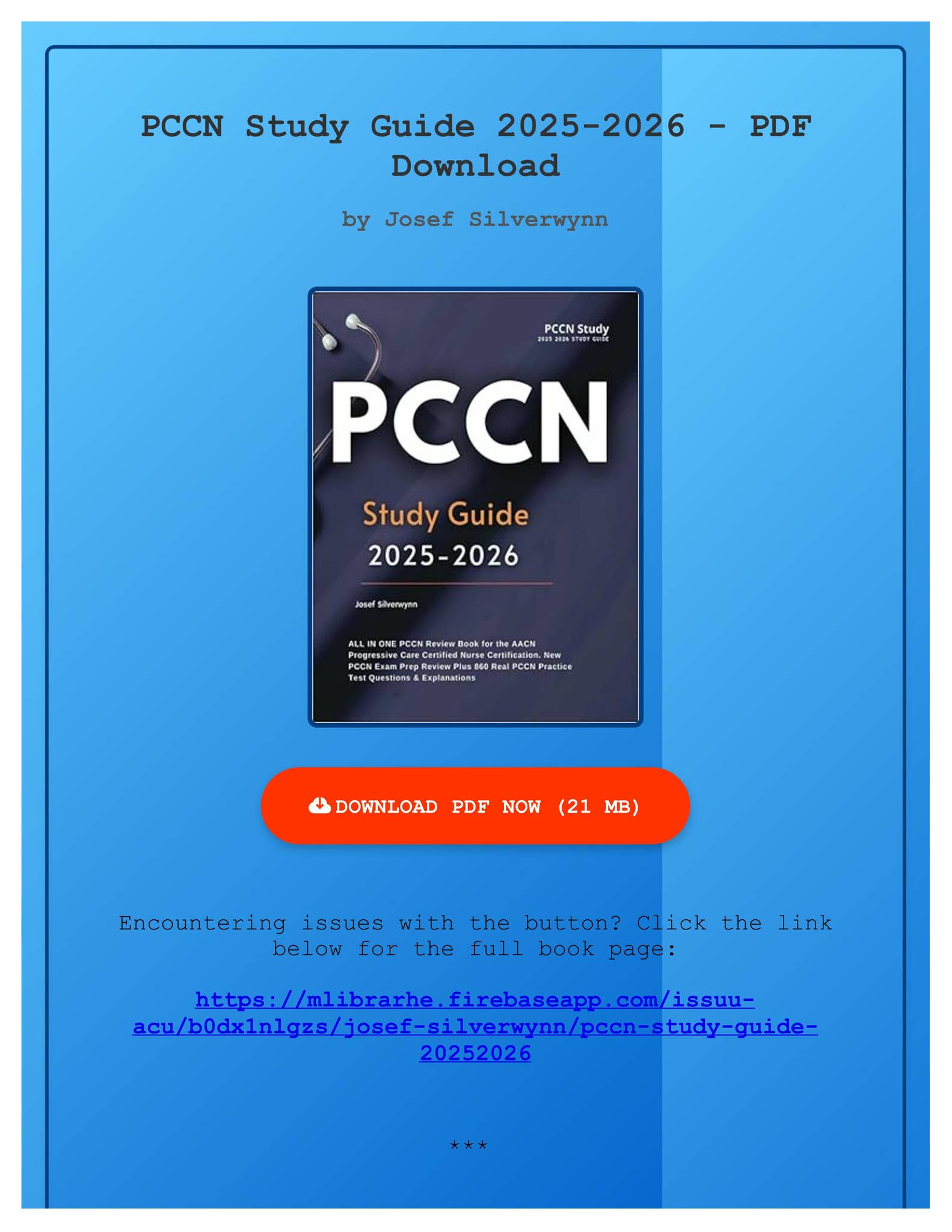(PDF Free) PCCN Study Guide 2025-2026 by Josef Silverwynn by michelleheathcotena - Issuu