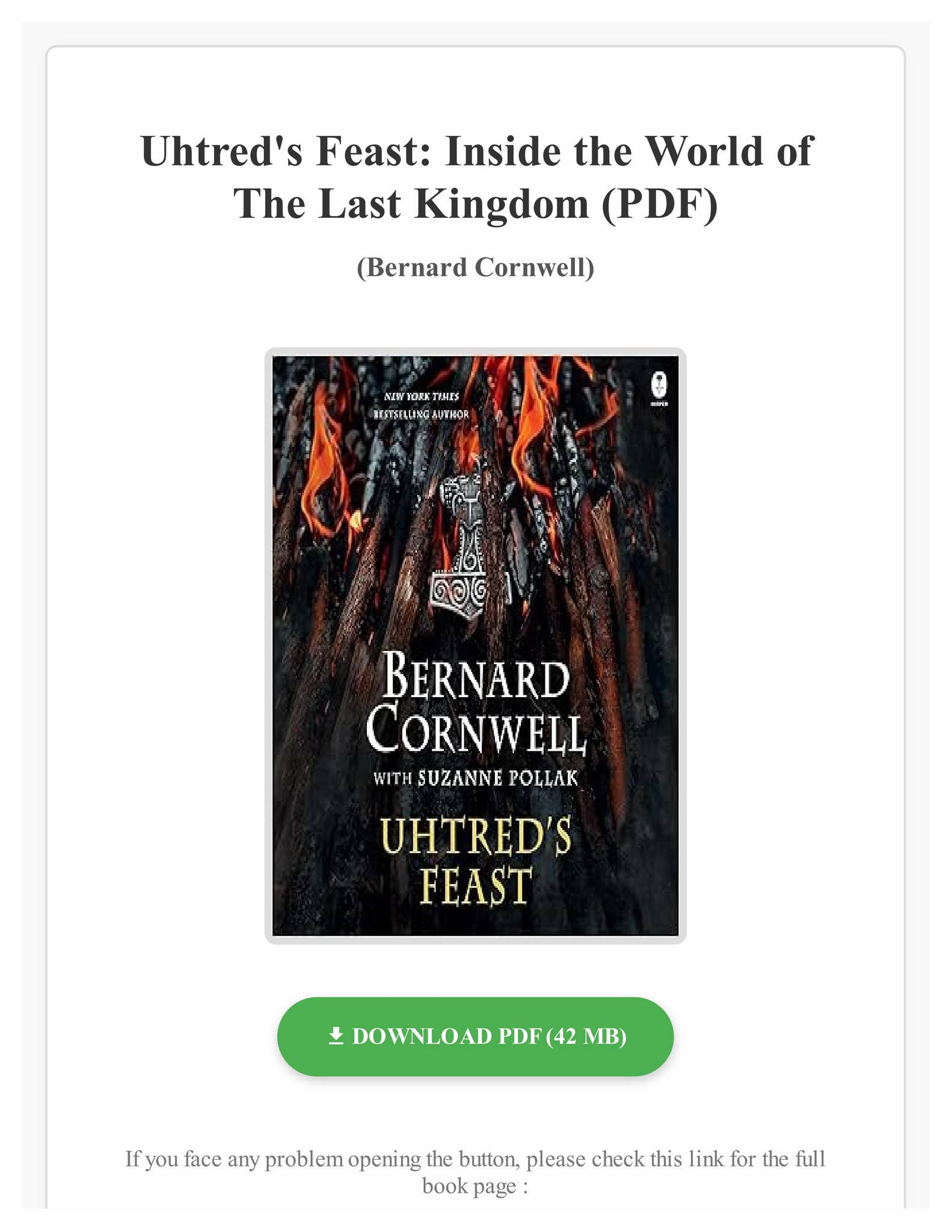 (PDF) Uhtred's Feast: Inside the World of The Last Kingdom by Bernard Cornwell by ...