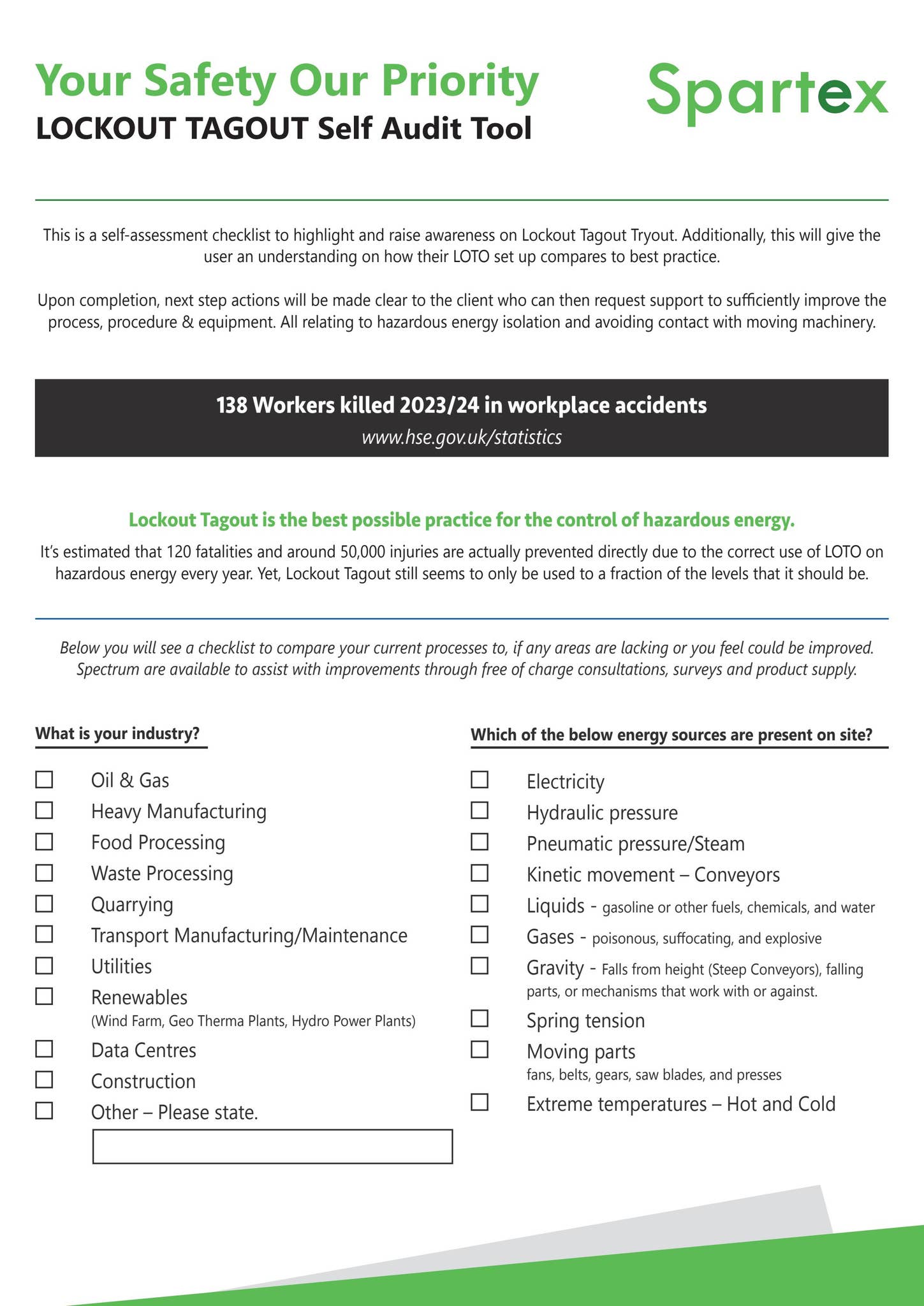 Spartex_LOTO Audit Flyer by Centurion Europe - Issuu