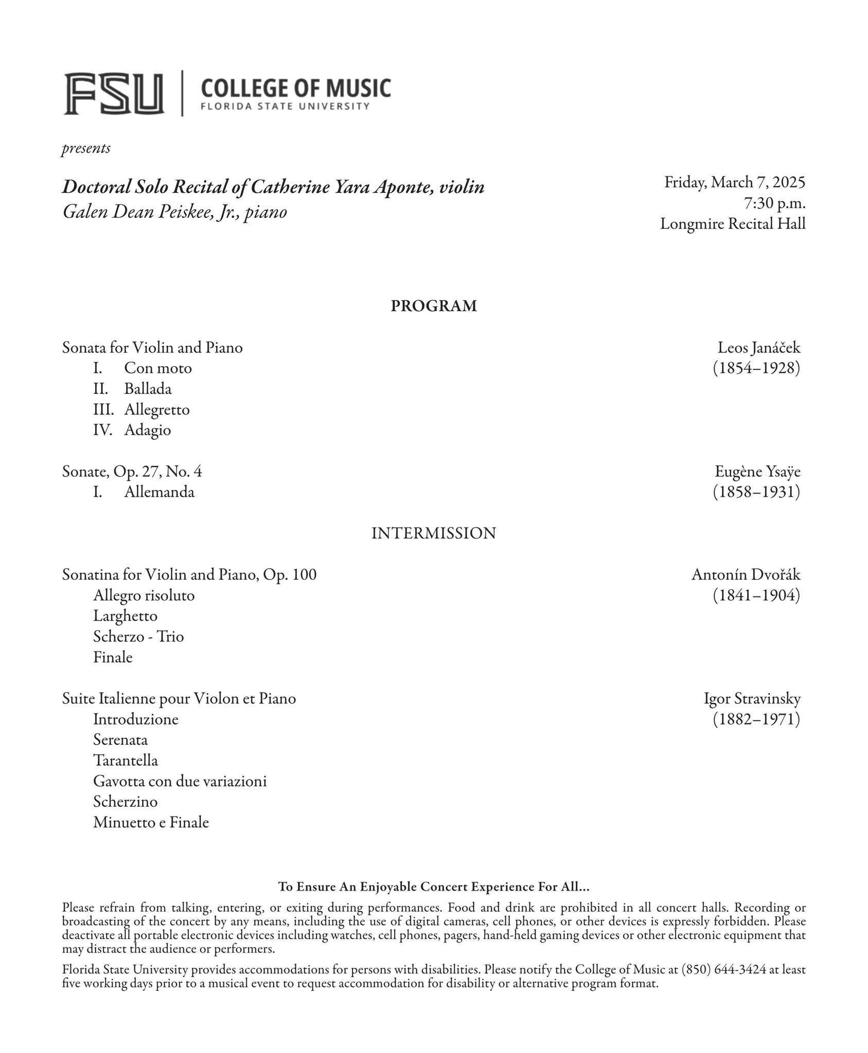 20250307_Aponte by Florida State University College of Music - Issuu