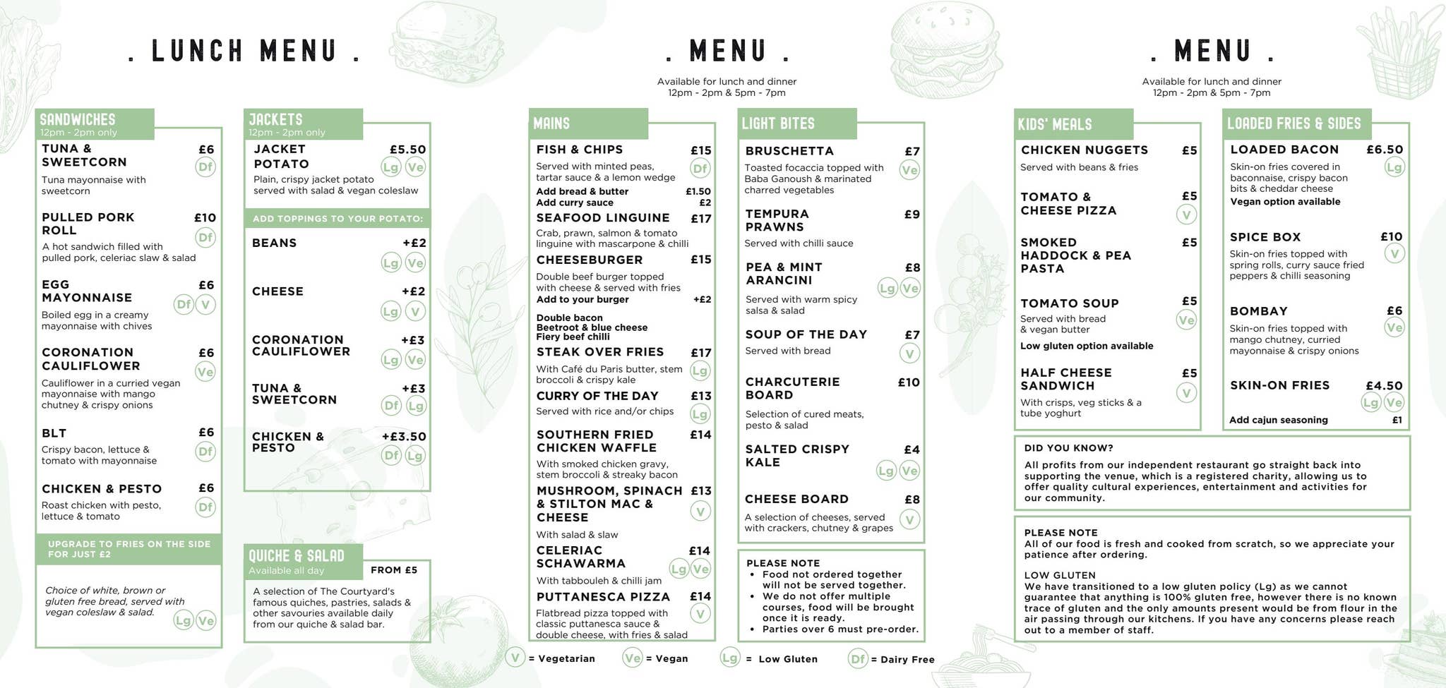 The Courtyard Café Bar Spring Menu by The Courtyard Hereford - Issuu