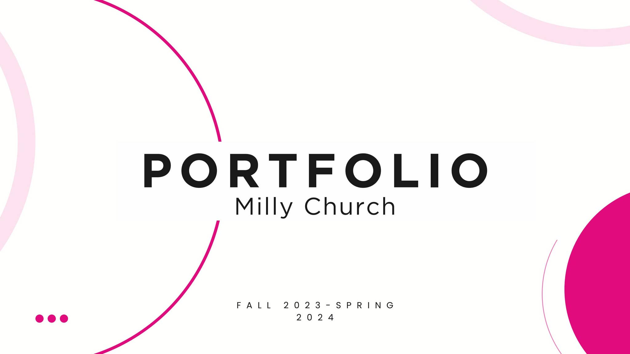 Spring 2024 Portfolio by Milly Church - Issuu