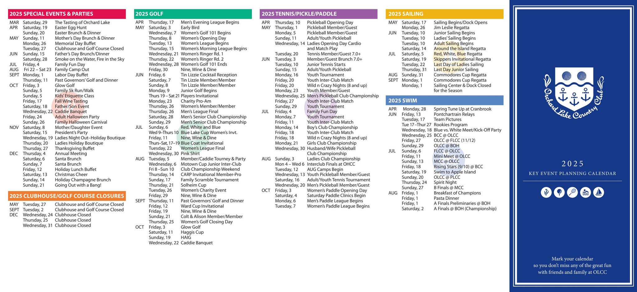 2025 OLCC Calendar by orchardlakecc - Issuu