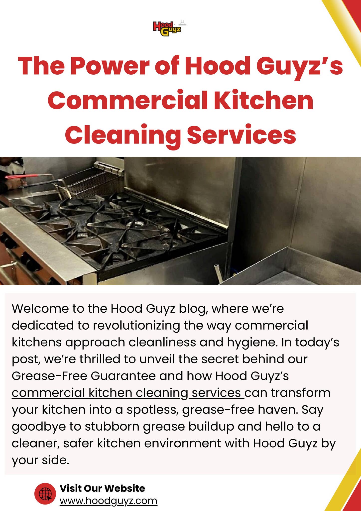 Top Commercial Kitchen Cleaning Services by Hood Guyz - Issuu