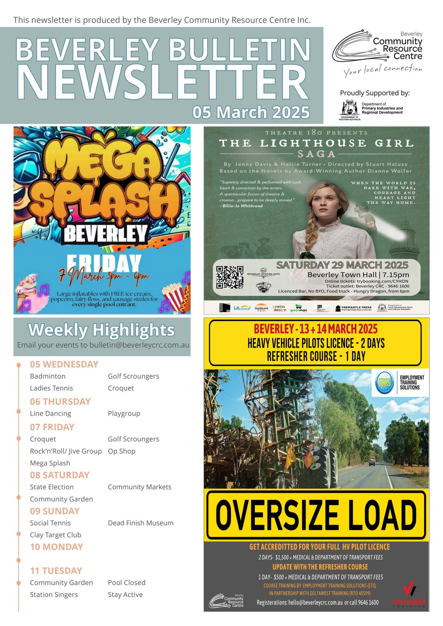 Beverley Bulletin Newsletter 05 March 2025 by BeverleyCRC - Issuu