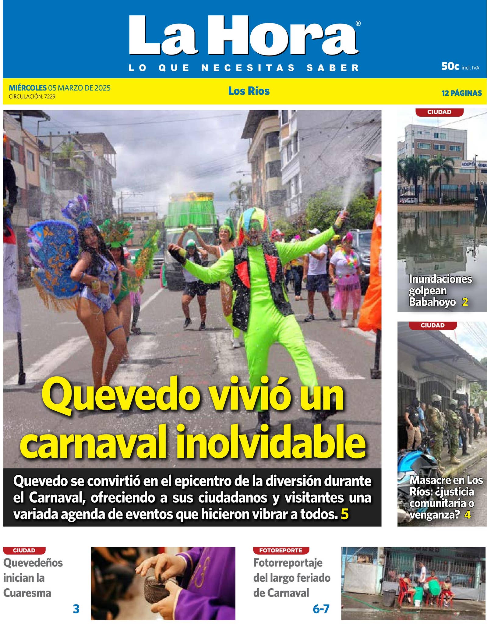 Los Ríos: 05 de marzo, 2025 by LA HORA Ecuador - Issuu