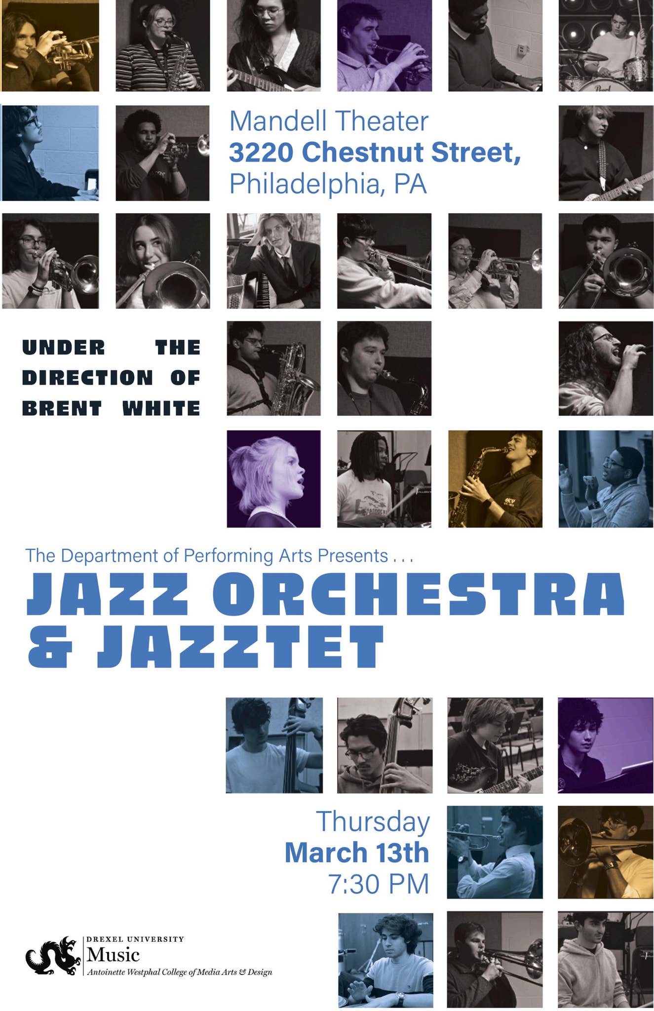 Jazz Orchestra & Jazztet Winter 2025 Program by Antoinette Westphal ...