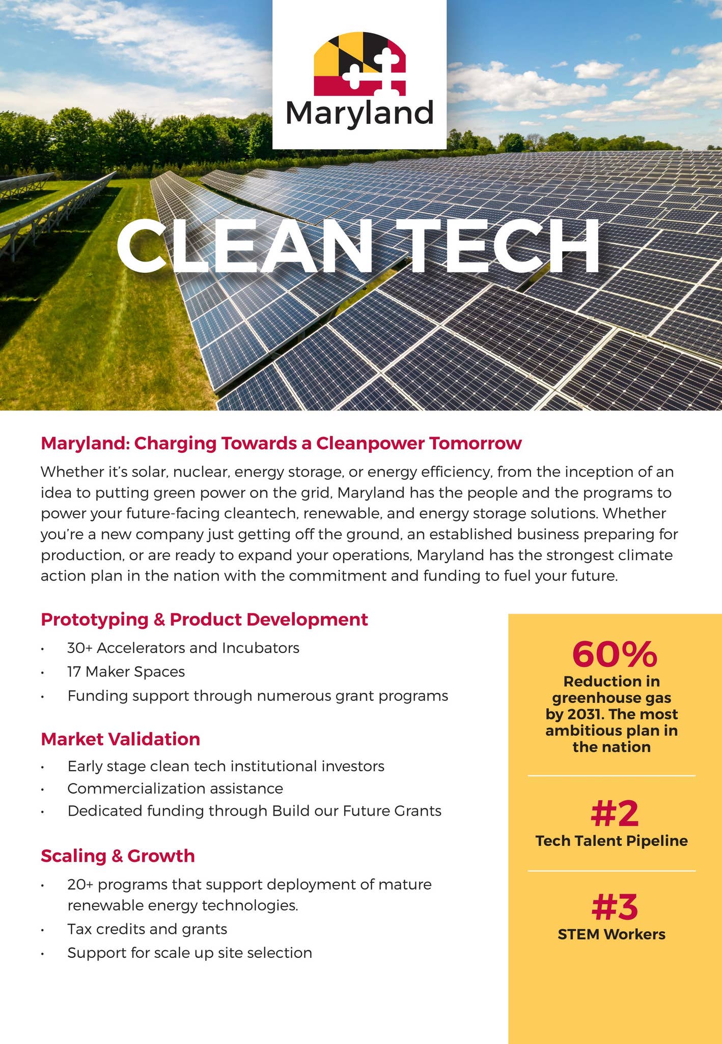 Maryland Clean Tech by State of Maryland - Issuu
