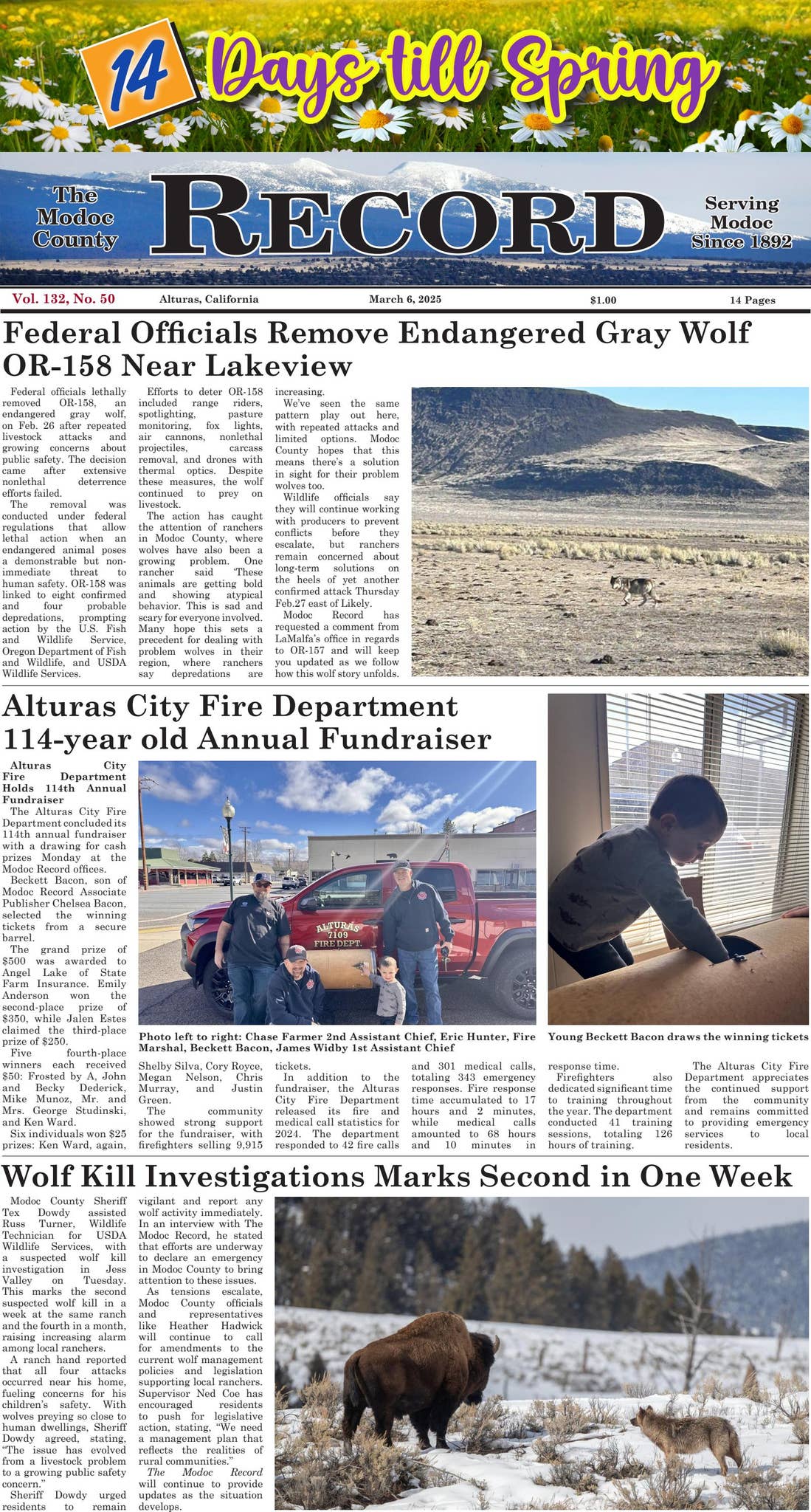 Modoc County Record - Mar 06, 2025 by Mirror Media Group/ Modoc Media ...