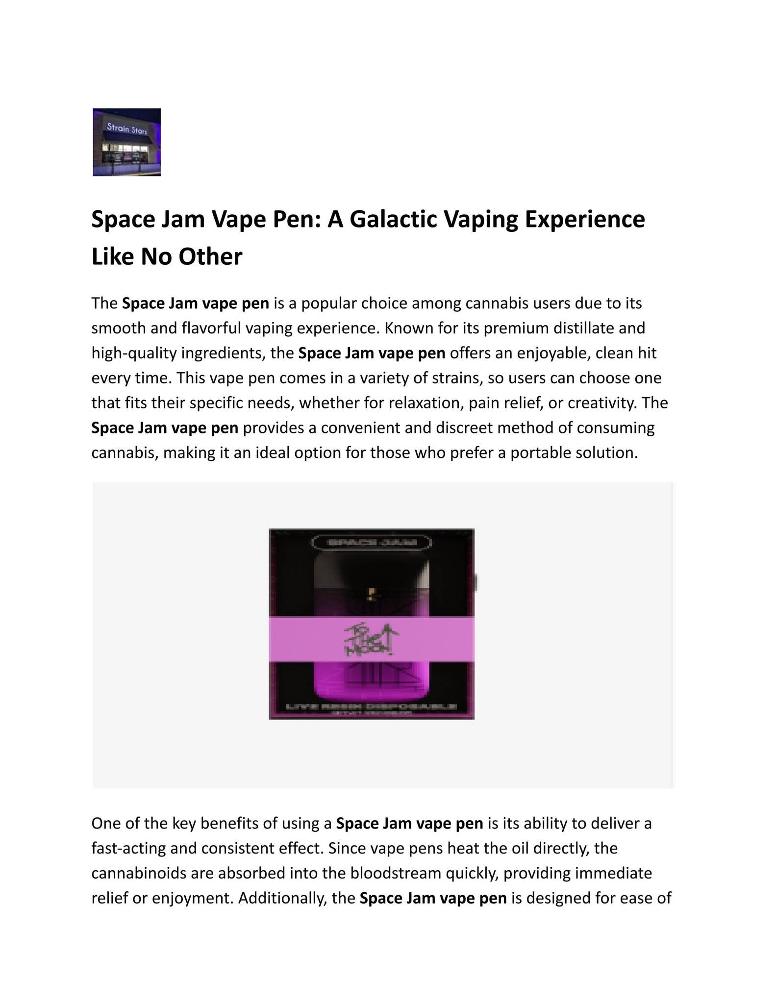 Space Jam Vape Pen_ A Galactic Vaping Experience Like No Other by ...