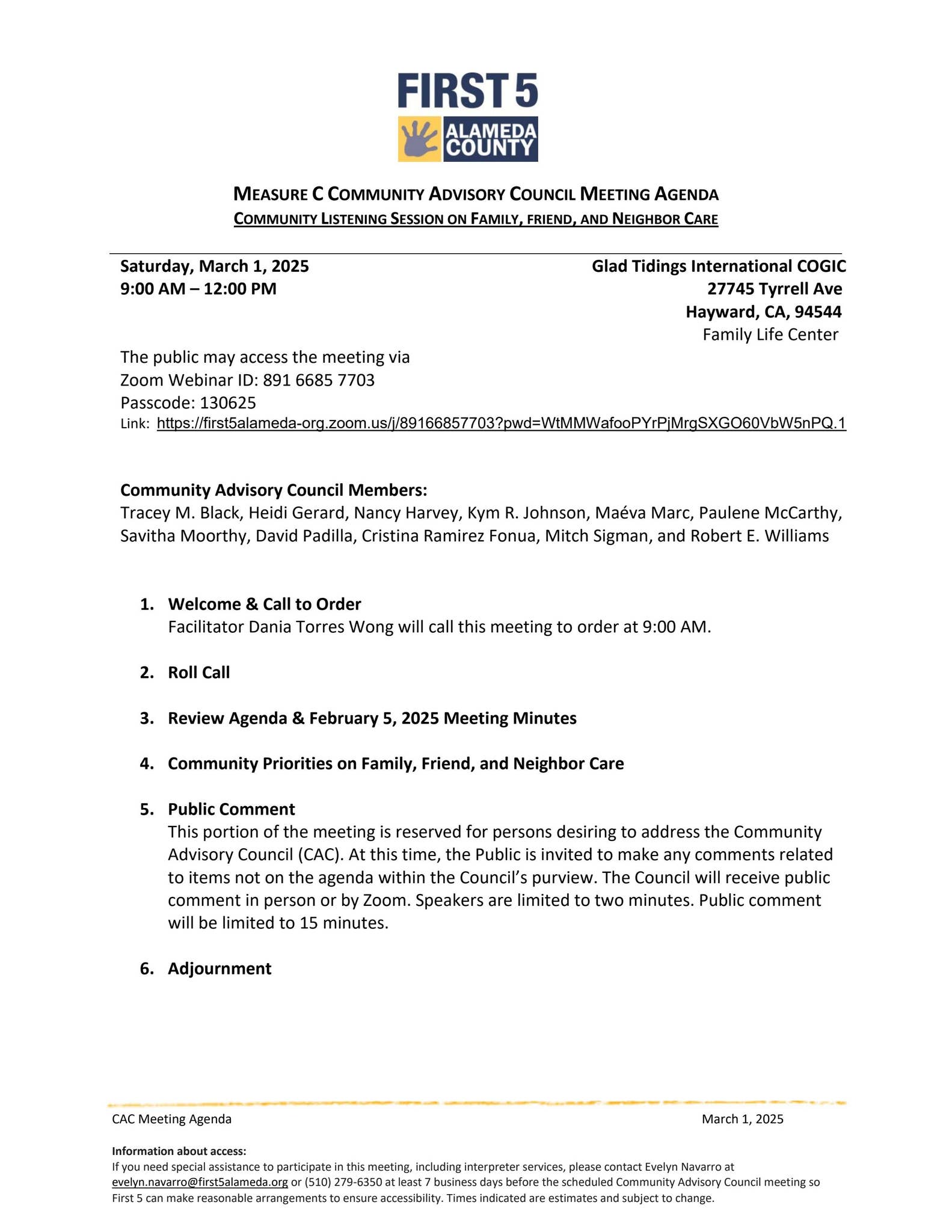CAC Meeting Materials March 1, 2025 by first5alameda - Issuu