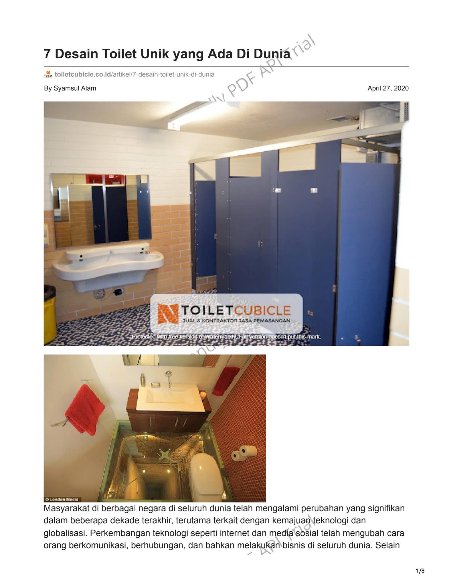 7 Desain Toilet Unik yang Ada Di Dunia by toiletcubicle.co.id - Issuu