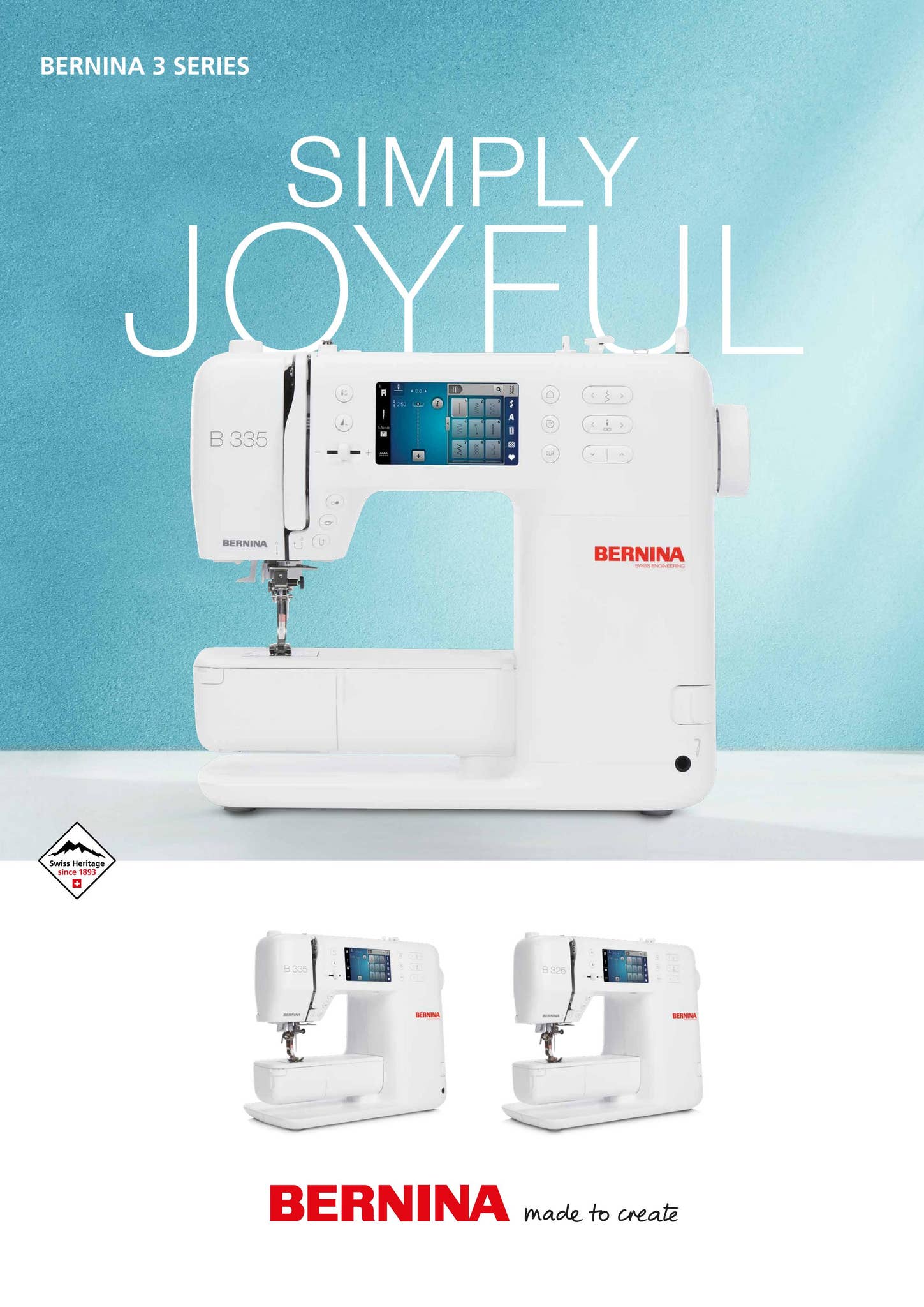 BERNINA 335 & 325 brochure English by Bernina International AG - Issuu