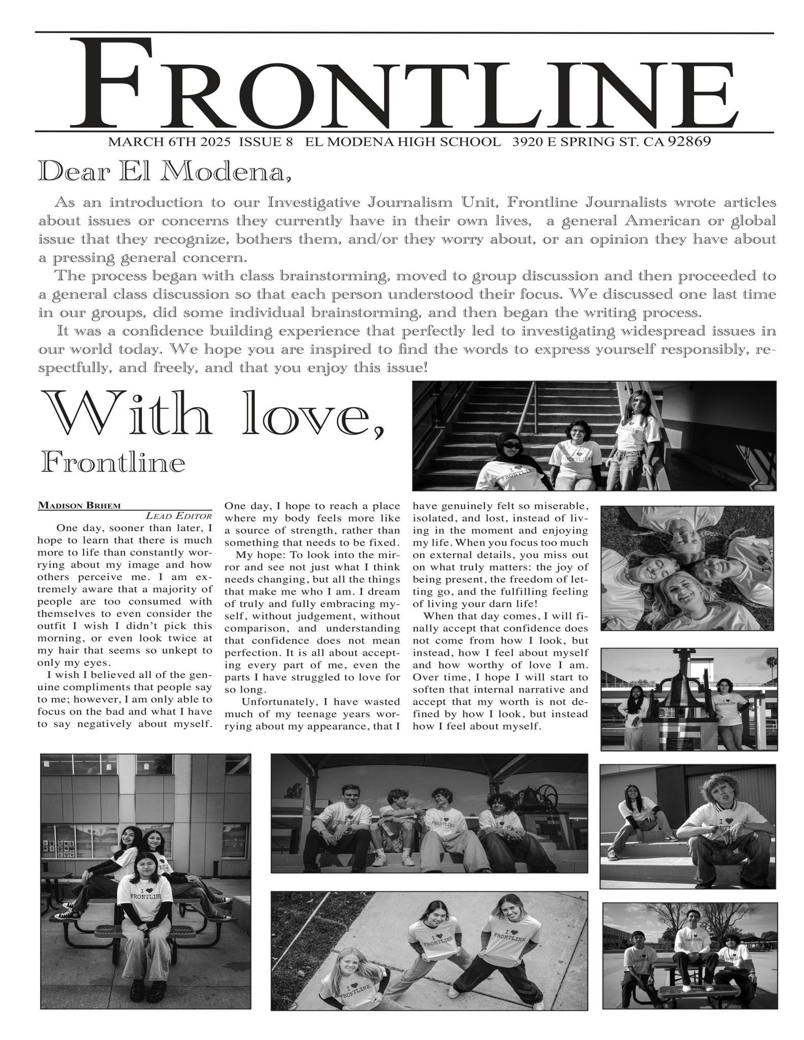 Frontline Issue 8: The Issues Issue by emhsfrontline - Issuu
