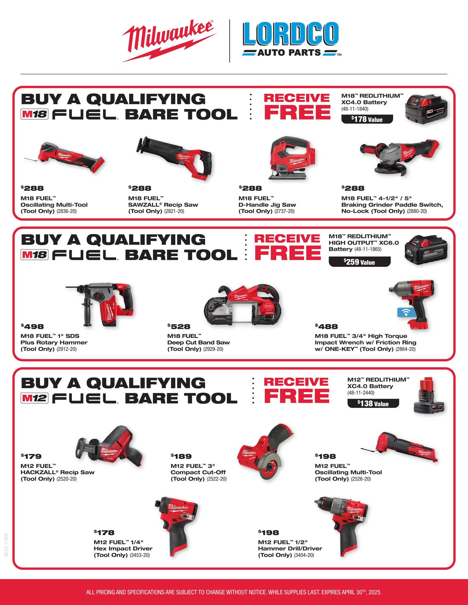 Milwaukee End Cap Flyer by lordcoautoparts - Issuu