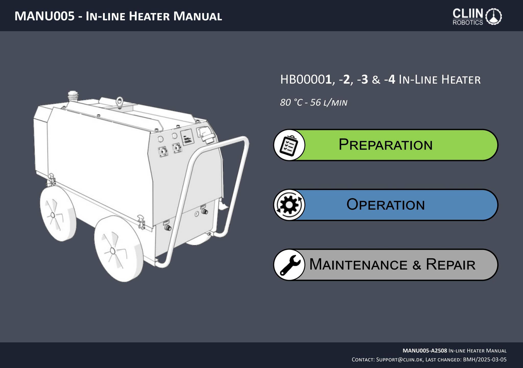 Manual In-line Heater by CLIIN Robotics ApS - Issuu