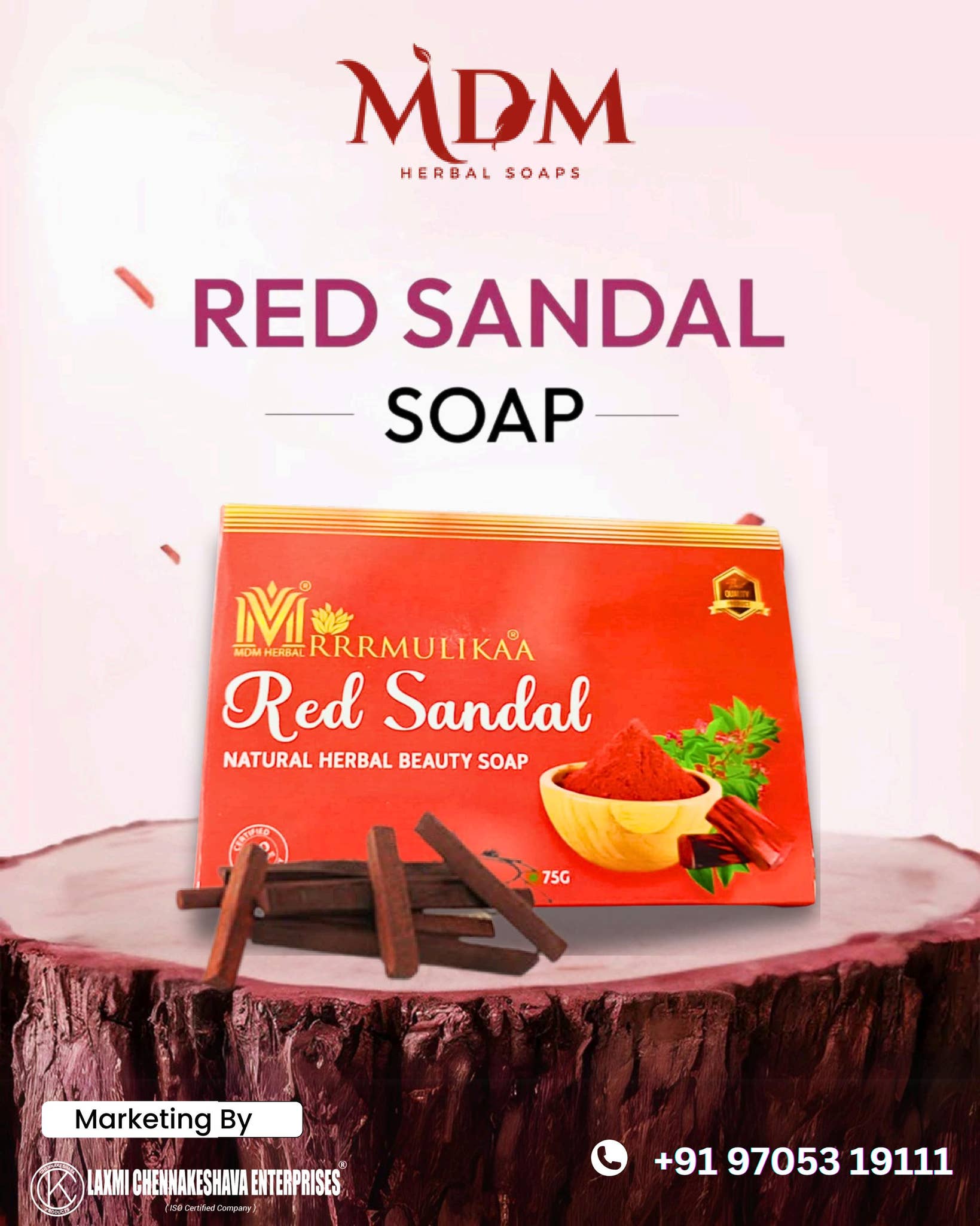 MDM Red Sandal Herbal Soap by laxmichennakeshavaenterprises - Issuu