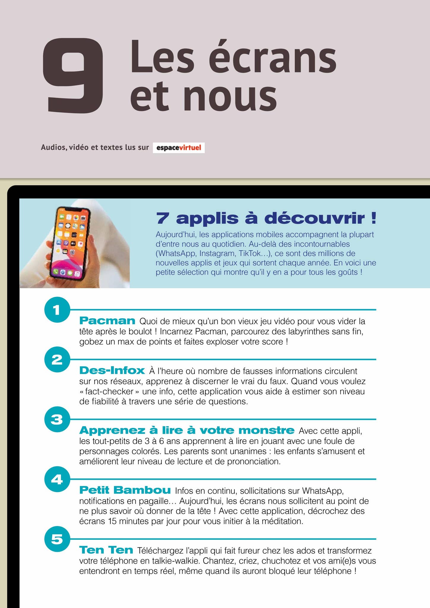 Unité modèle 9 - Prêt-à-parler 4, Le livre de l'élève, Éd hybride by ...