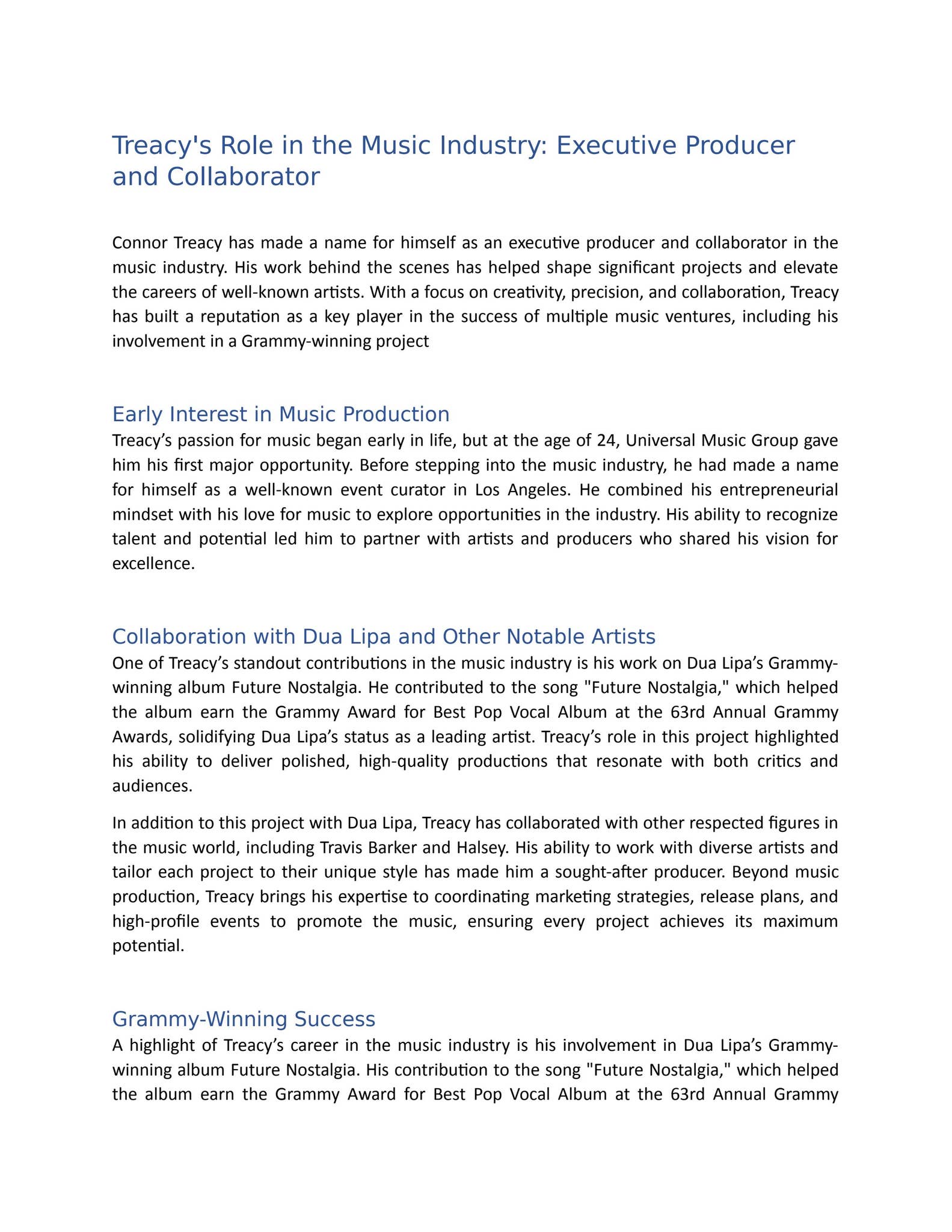 Treacy's Role in the Music Industry by Jake Parker - Issuu