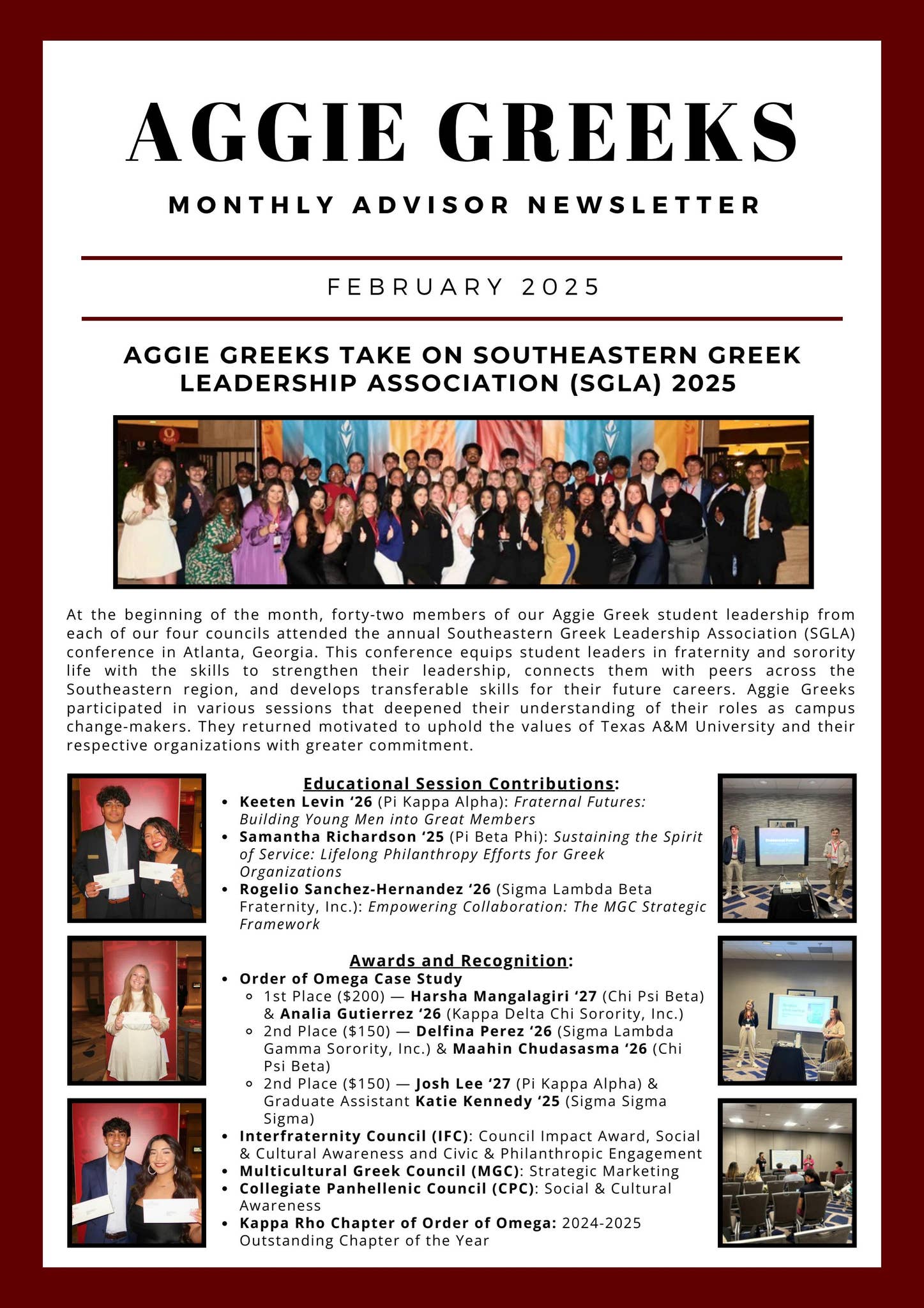 February 2025 Newsletter by Aggie Greek Life - Issuu