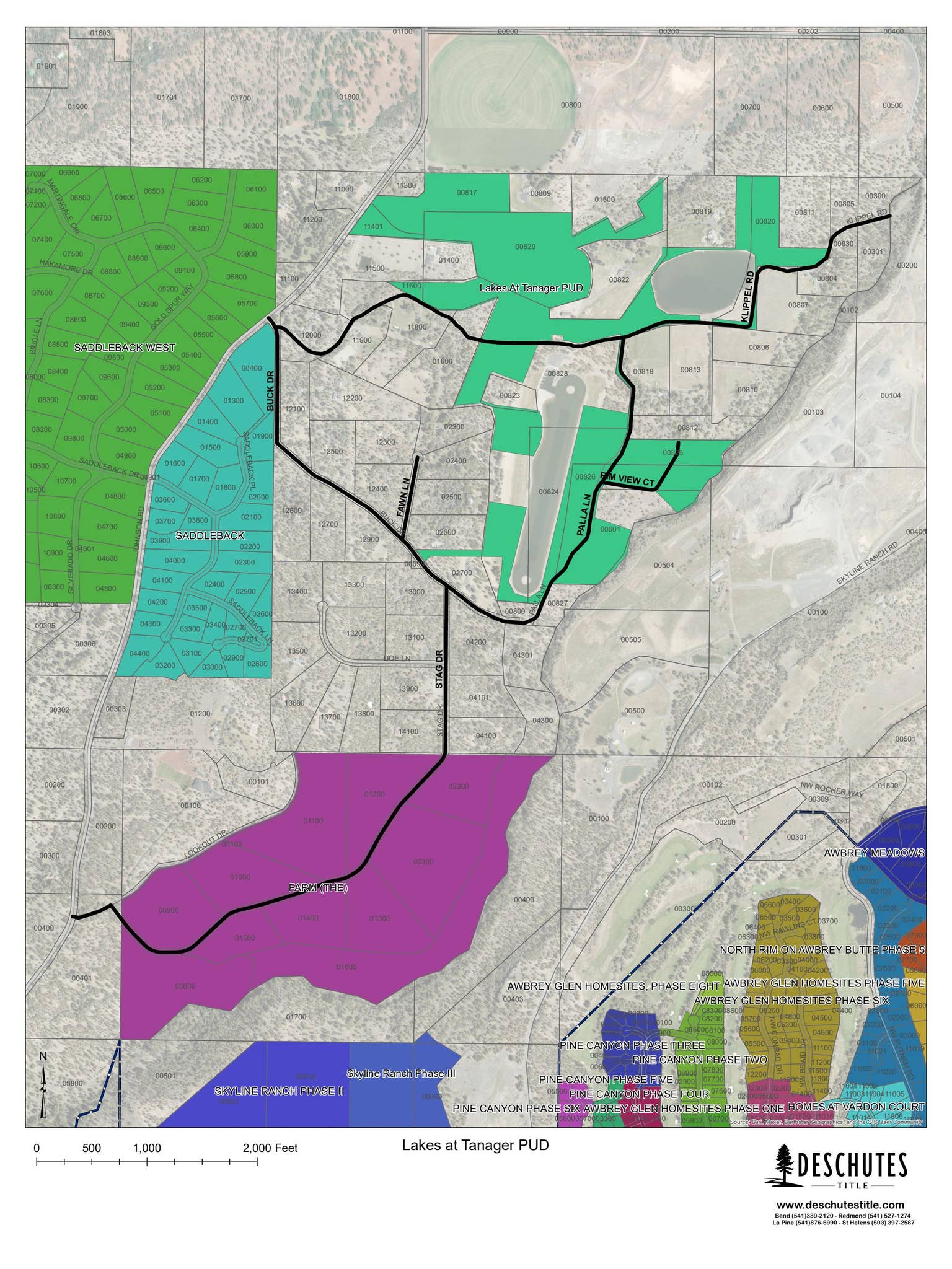 Lakes at Tanager PUD Map by info-deschutestitle - Issuu