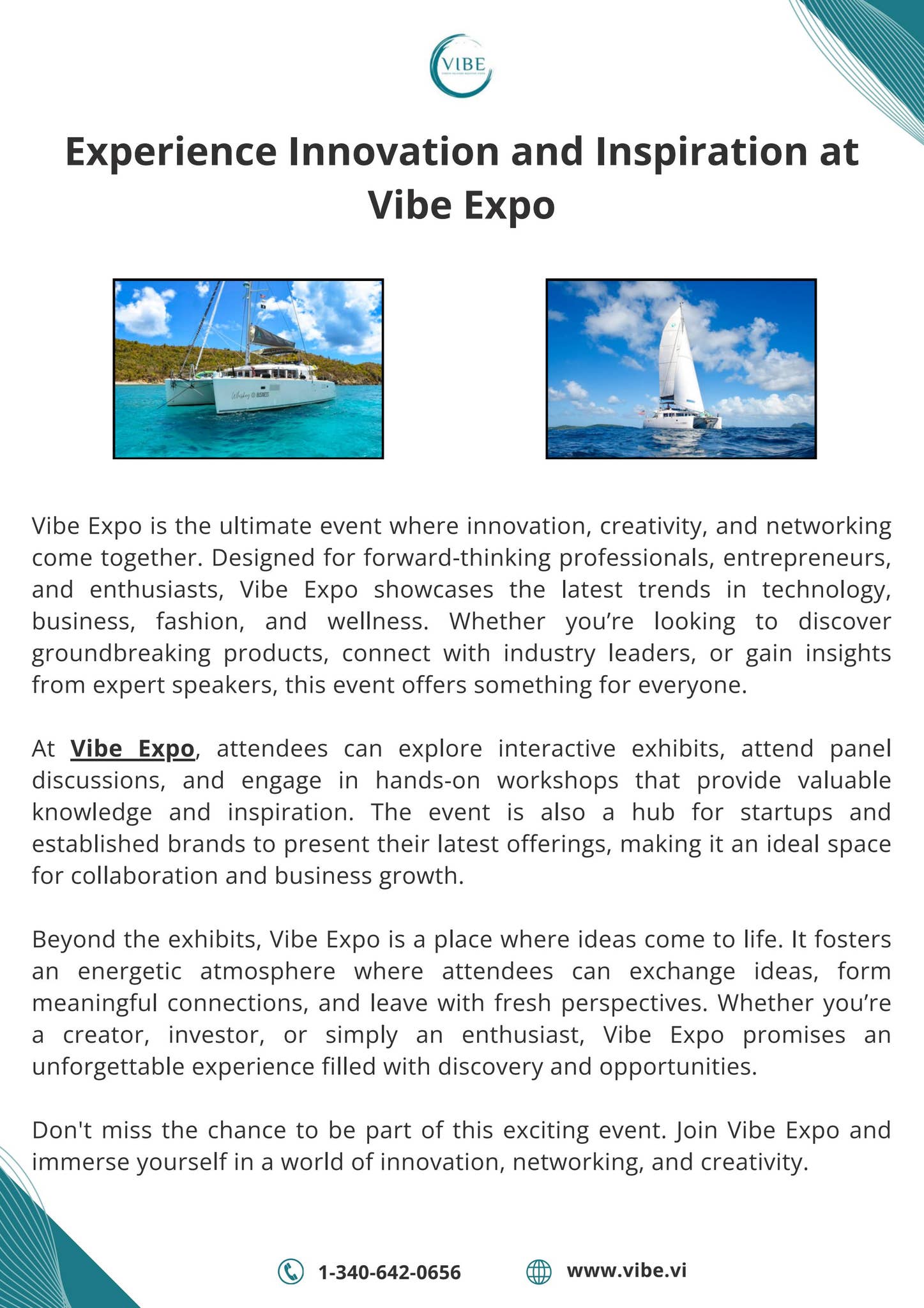 Experience Innovation and Inspiration at Vibe Expo by Vibe Vi - Issuu