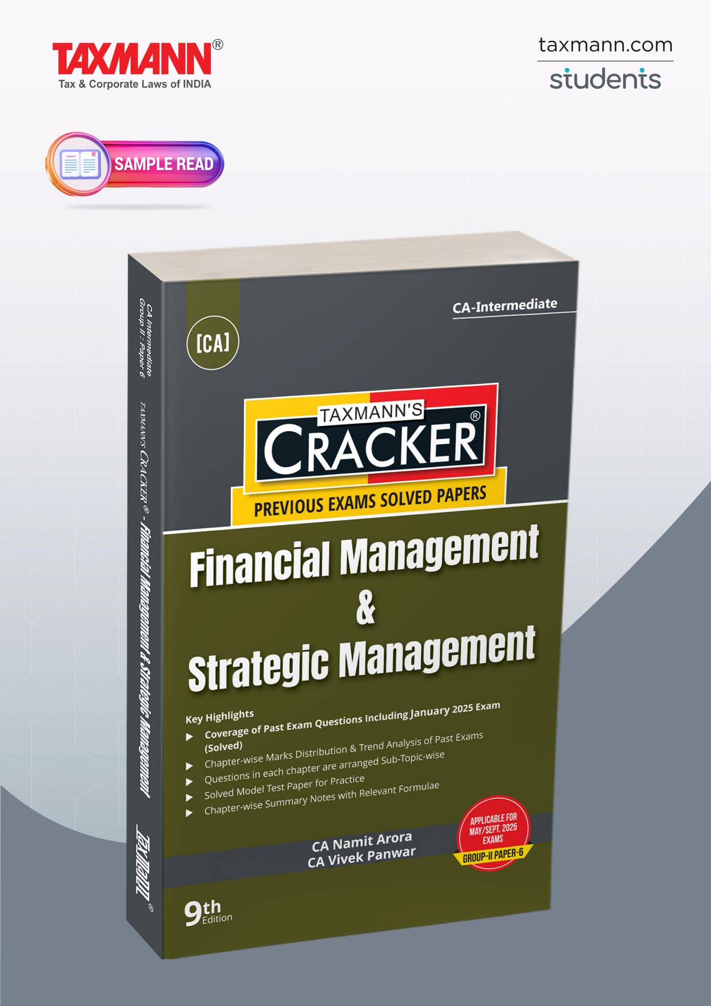 Taxmann's Financial Management & Strategic Management (FM and SM | FM ...