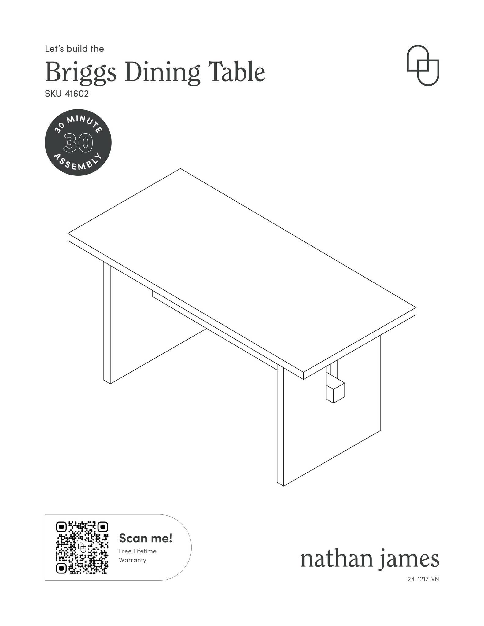 Briggs Dining Table Instruction Sheet 41602 by nathanjameshome - Issuu