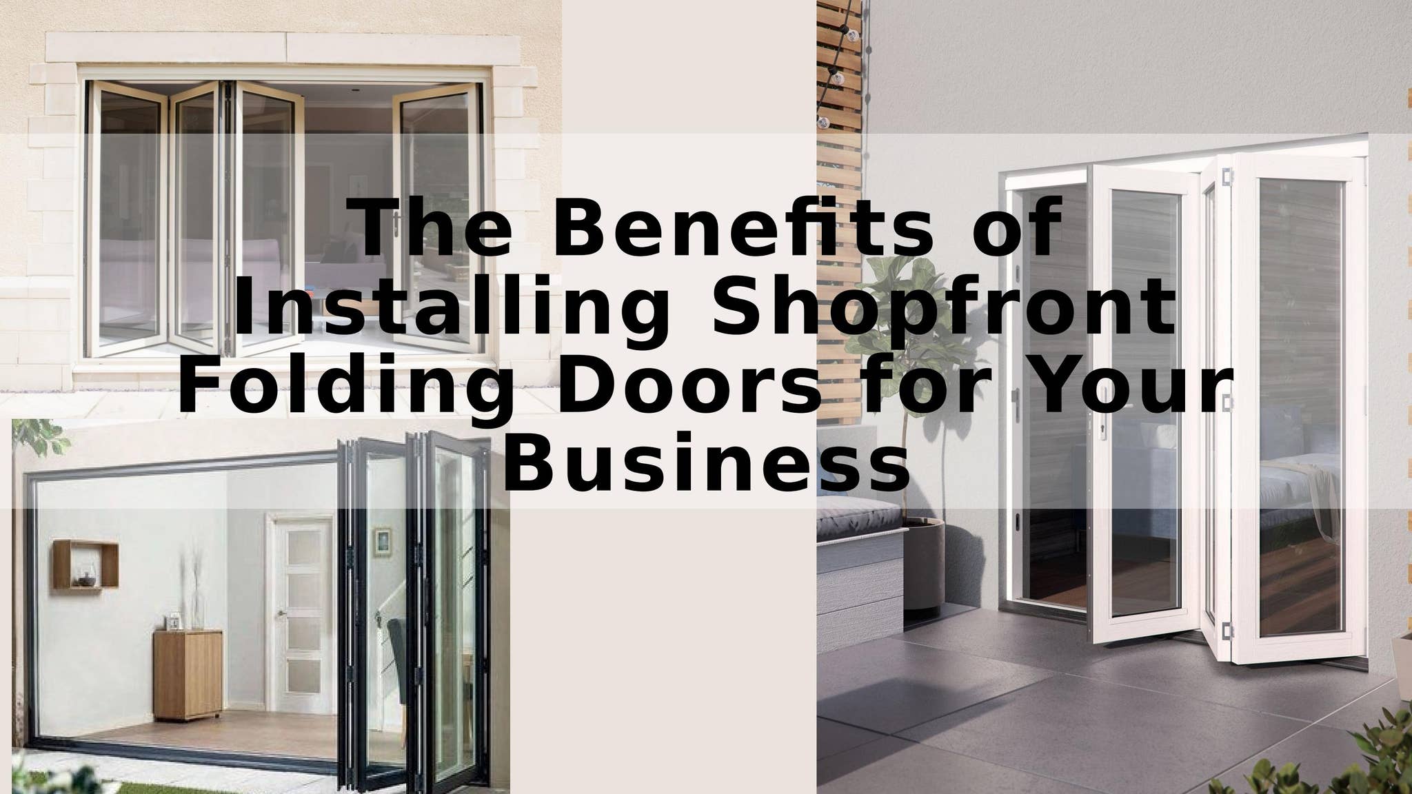 The Benefits of Installing Shopfront Folding Doors for Your Business by ...