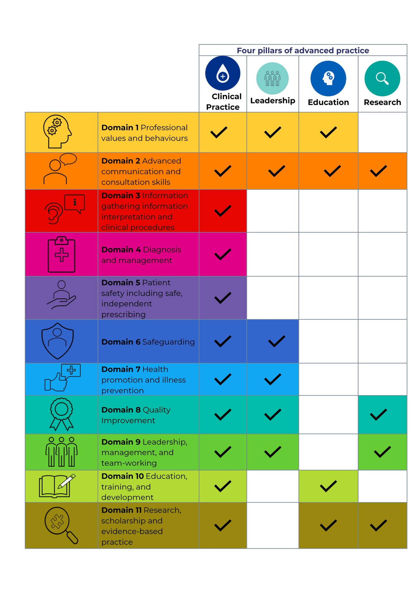 Four pillars of advanced practice by Royal College of Paediatrics and ...