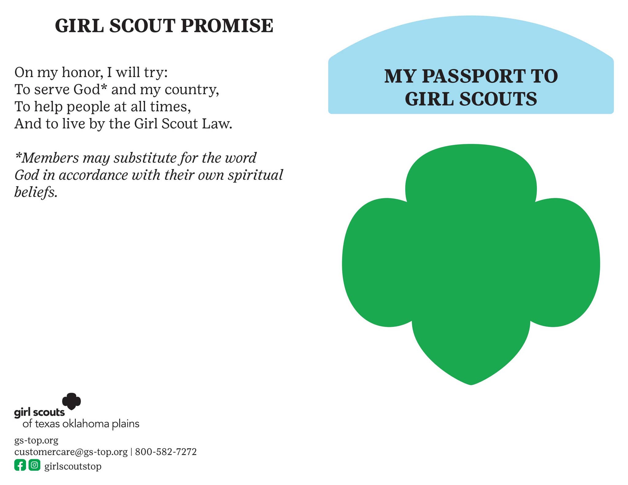 Passport to Girl Scouts - BOOKLET by Girl Scouts of Texas Oklahoma ...