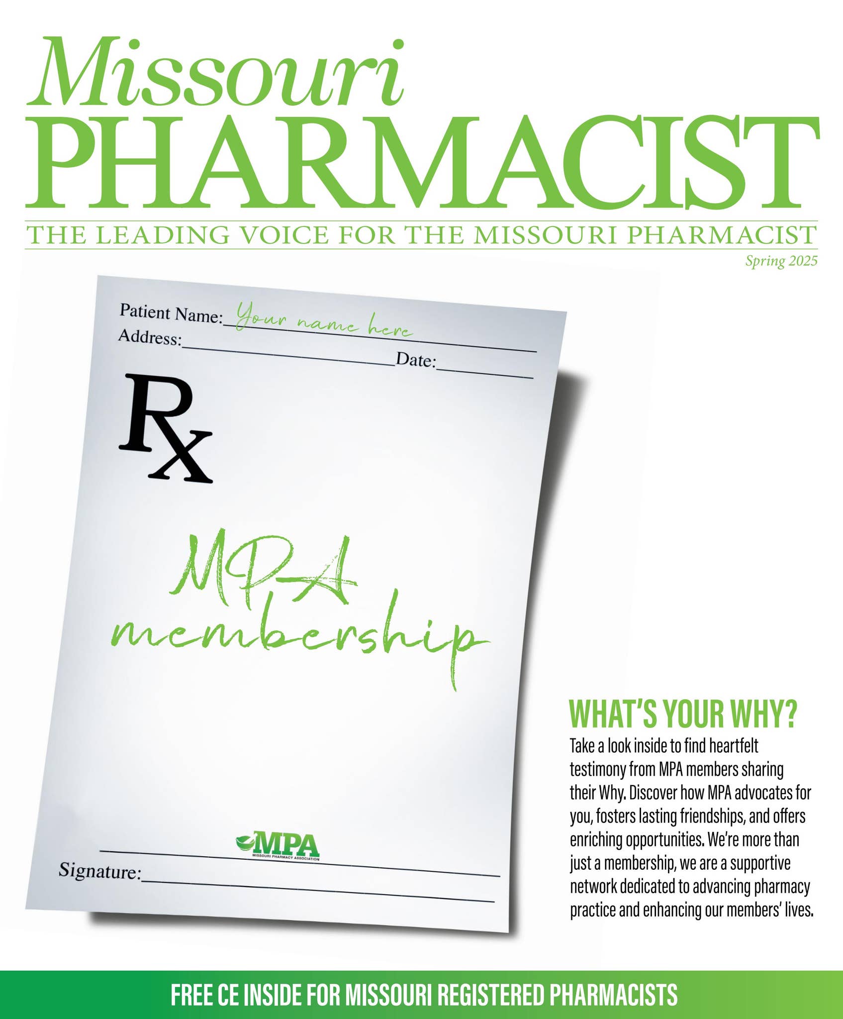 Missouri Pharmacist Spring Issue 2025 by Robyn Silvey - Issuu