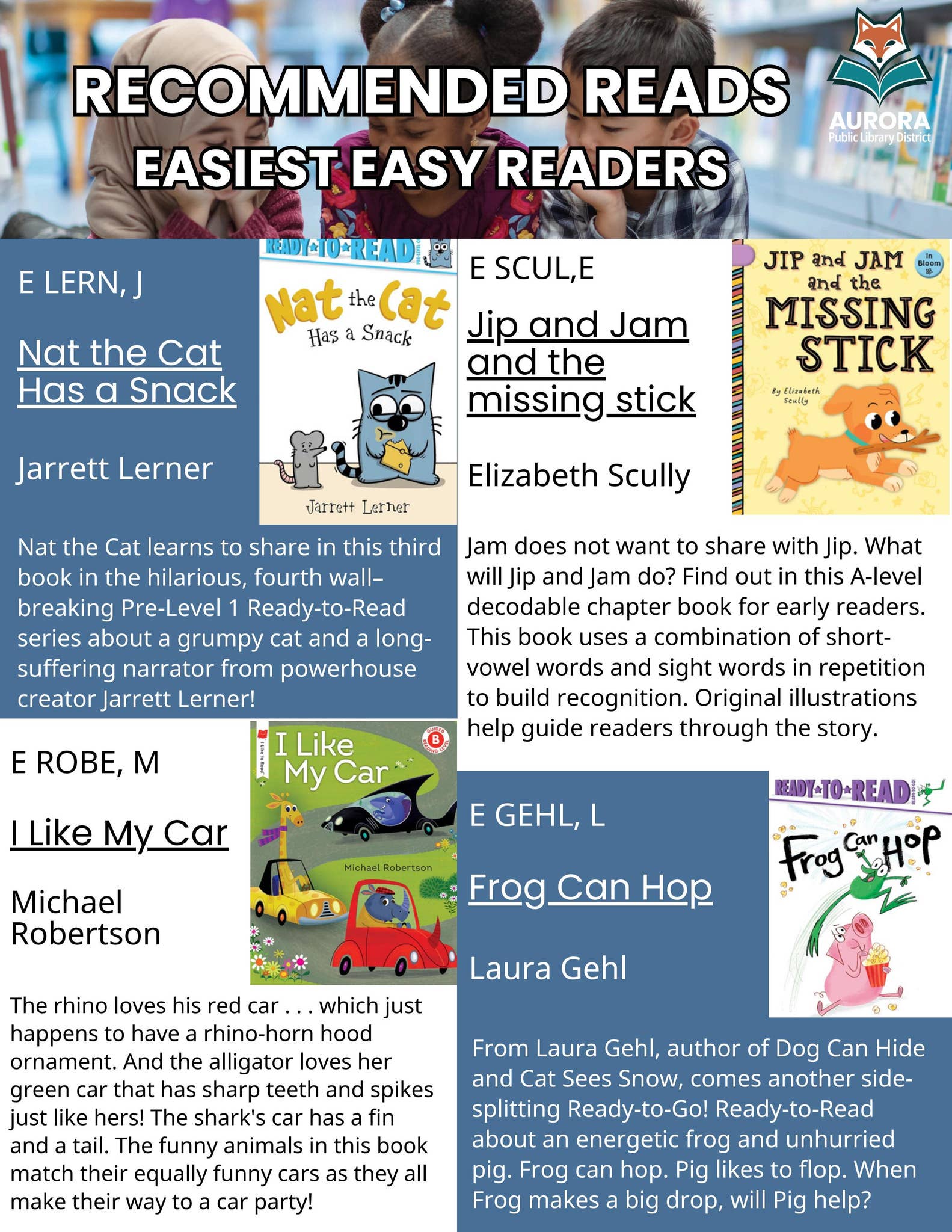 2025 Easiest Easy Readers by Aurora Public Library District, IL - Issuu
